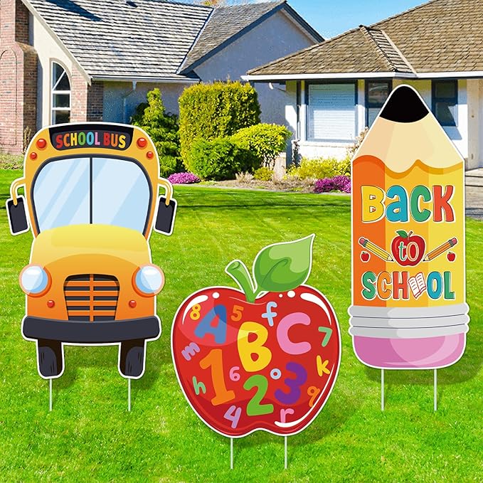 Amazon.com : Back to School Decorations,Welcome Back to School Yard ...