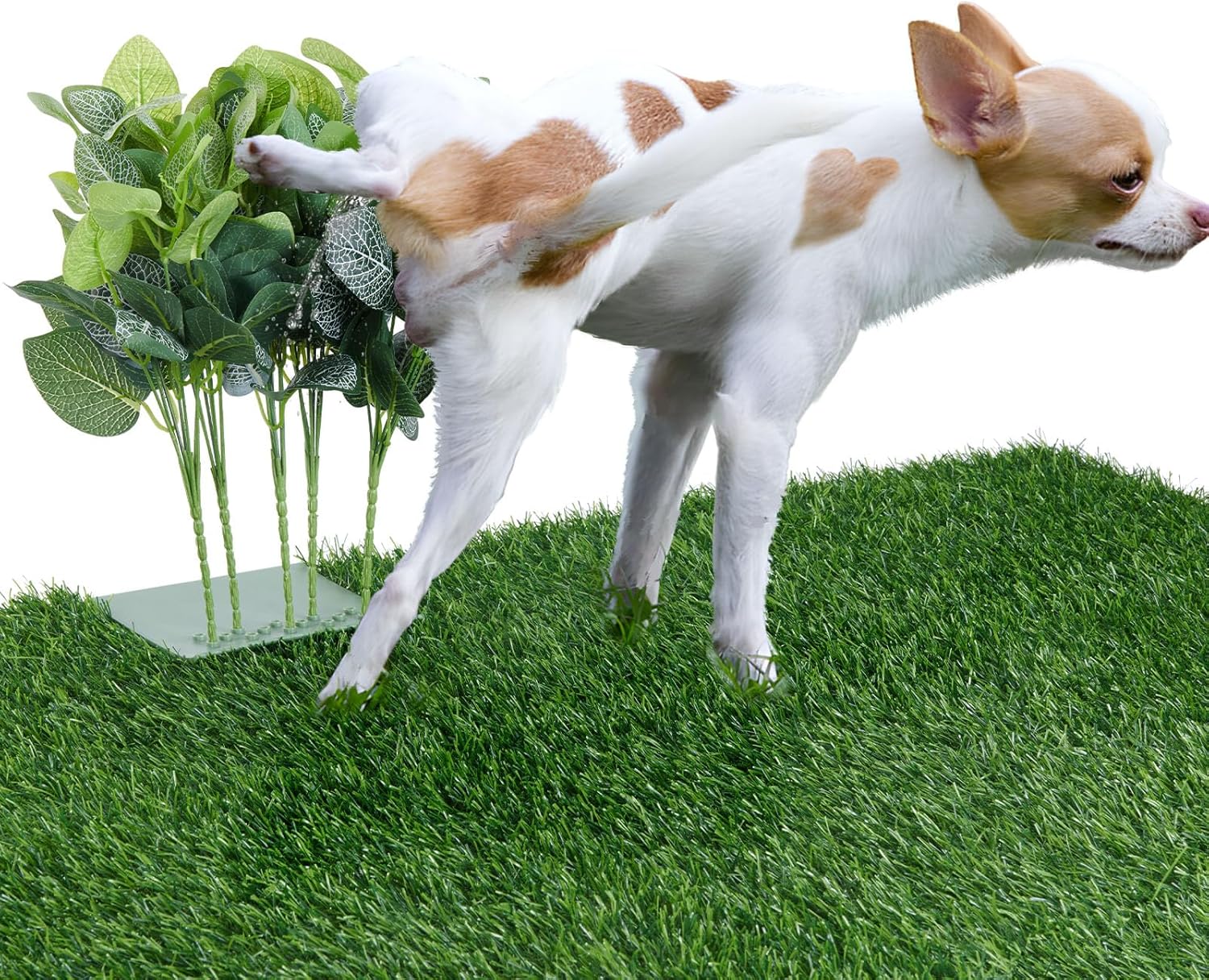 Amazon.com: Artificial Mosaic Plants Pee Post for Dogs Potty Training ...
