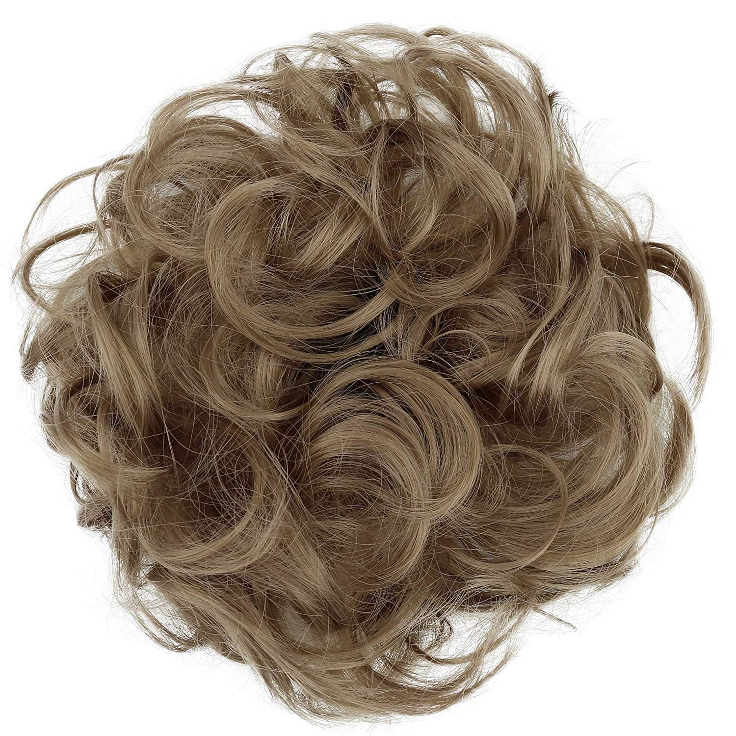 Amazon.com : CAISHA Messy Scrunchie Bun Voluminous Wavy Hairpiece Heat ...