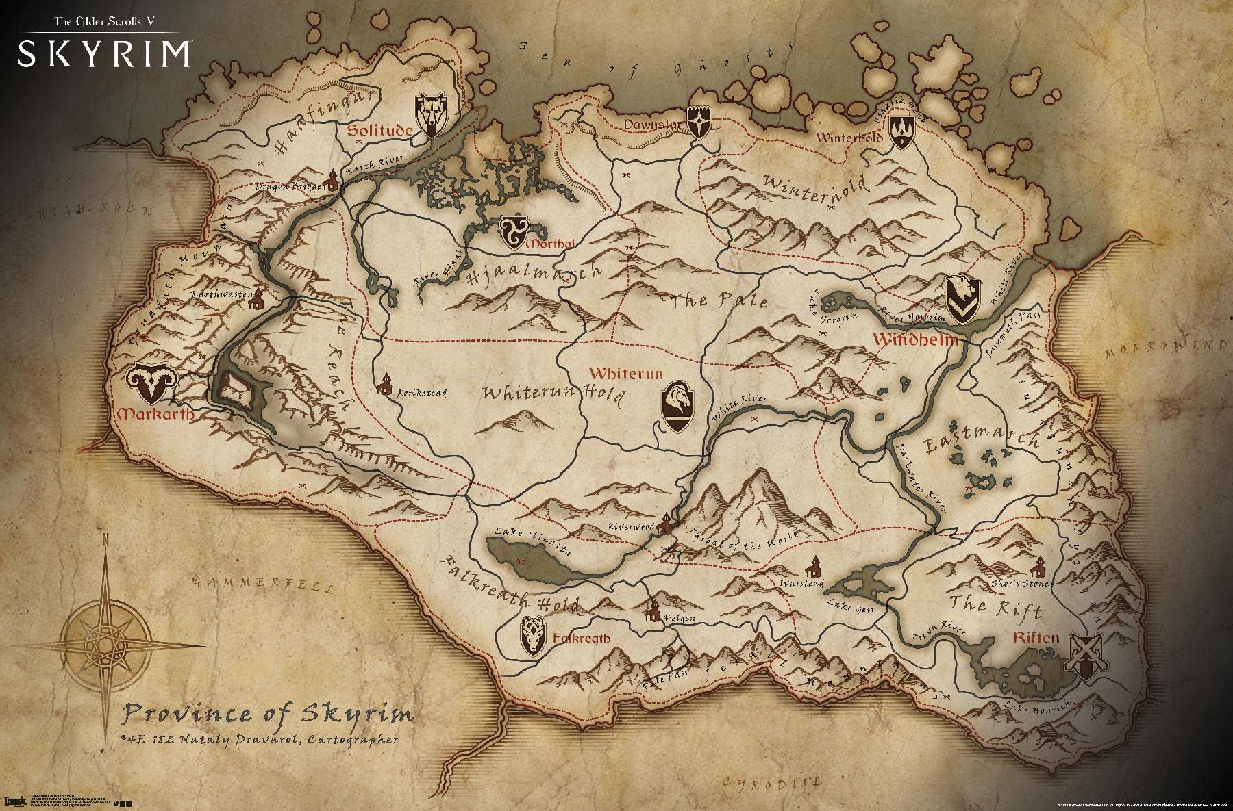 Elder Scrolls Map Astronomy