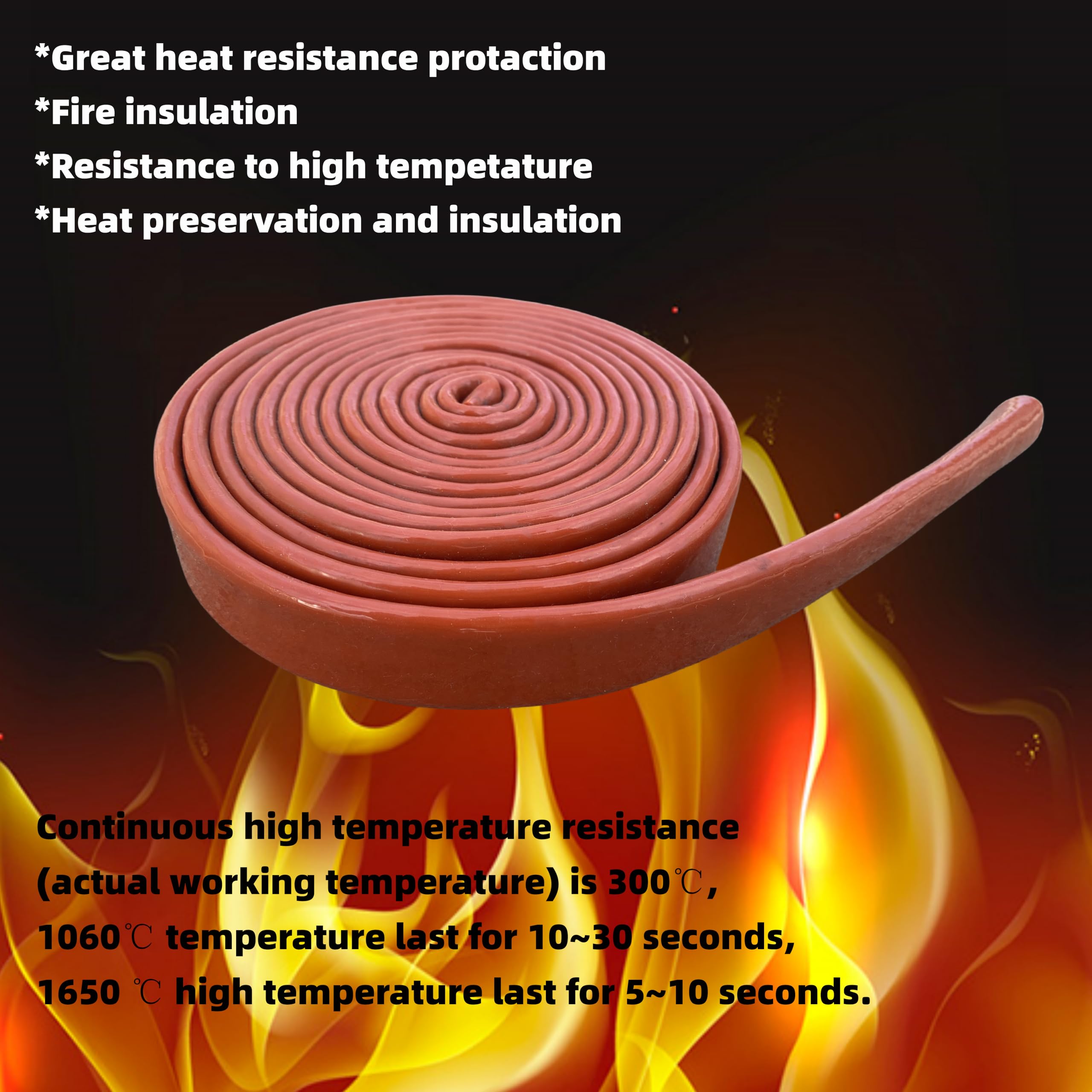 Snapklik.com : Heat Shield Fire Sleeve 1/2"