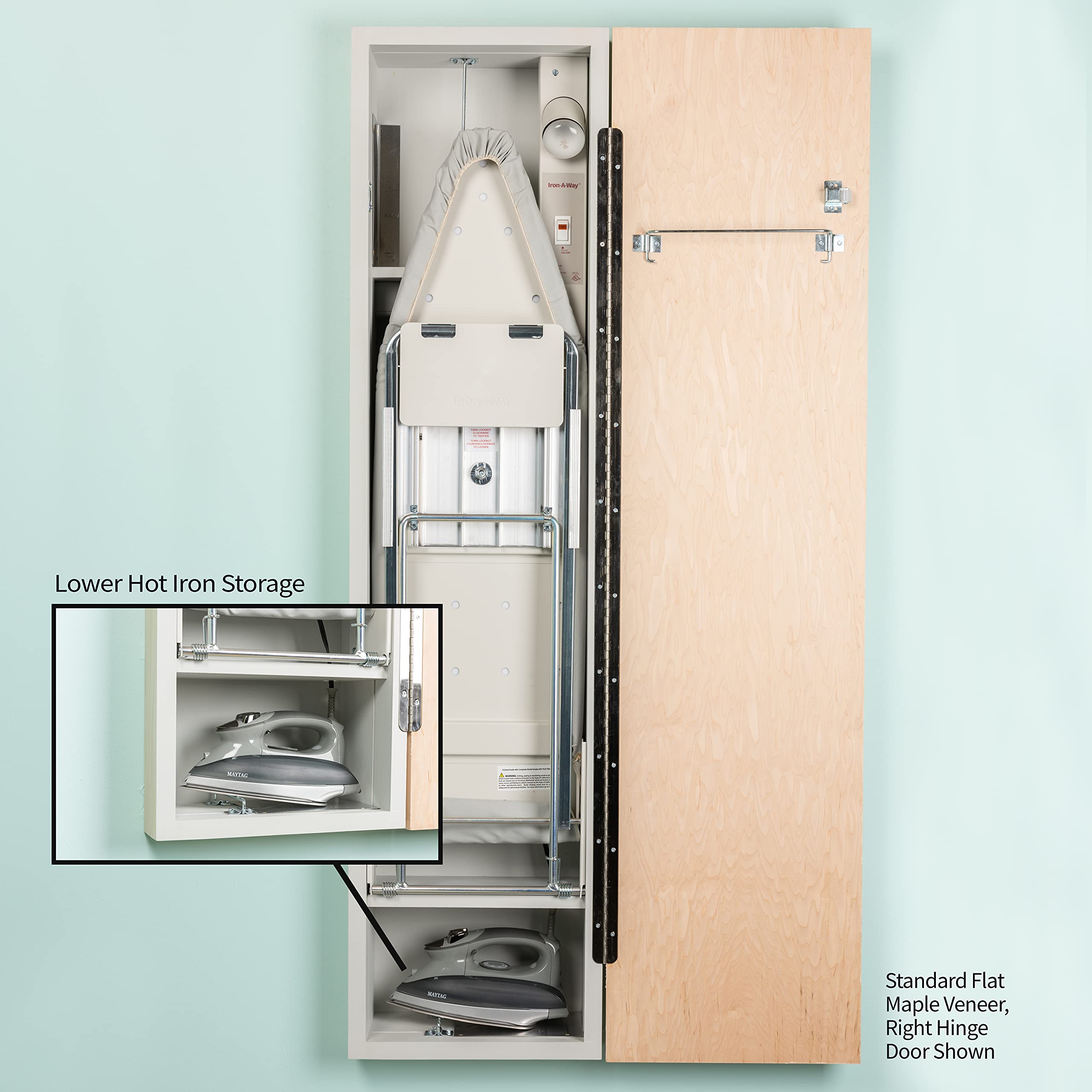 Snapklik.com : Iron-A-WAY Universal Design ADA Built-In Ironing Center