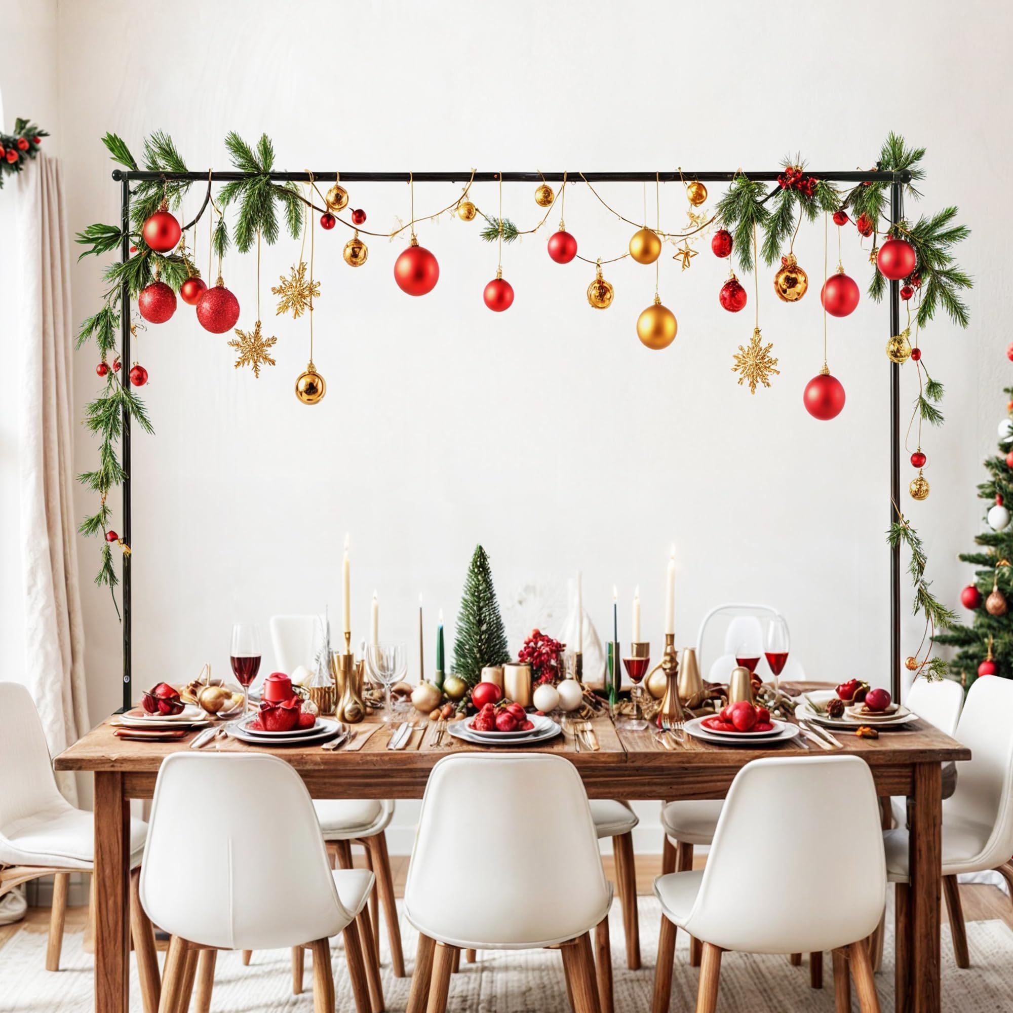 Amazon.com : Over The Table Rod Stand with Clamps Adjustable 46"-100 ...