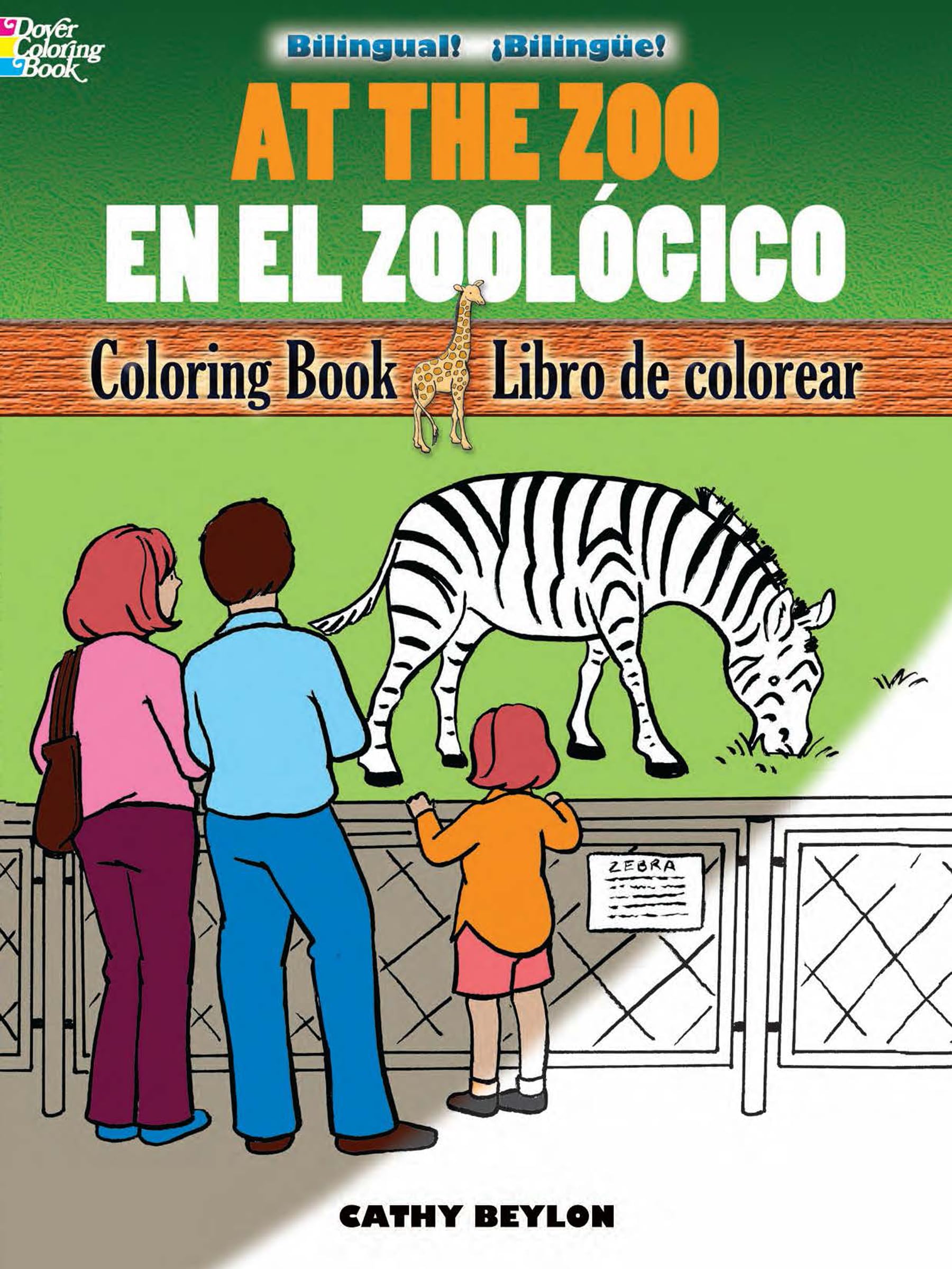 At the Zoo/En el Zoológico: Bilingual Coloring Book (Dover Bilingual ...