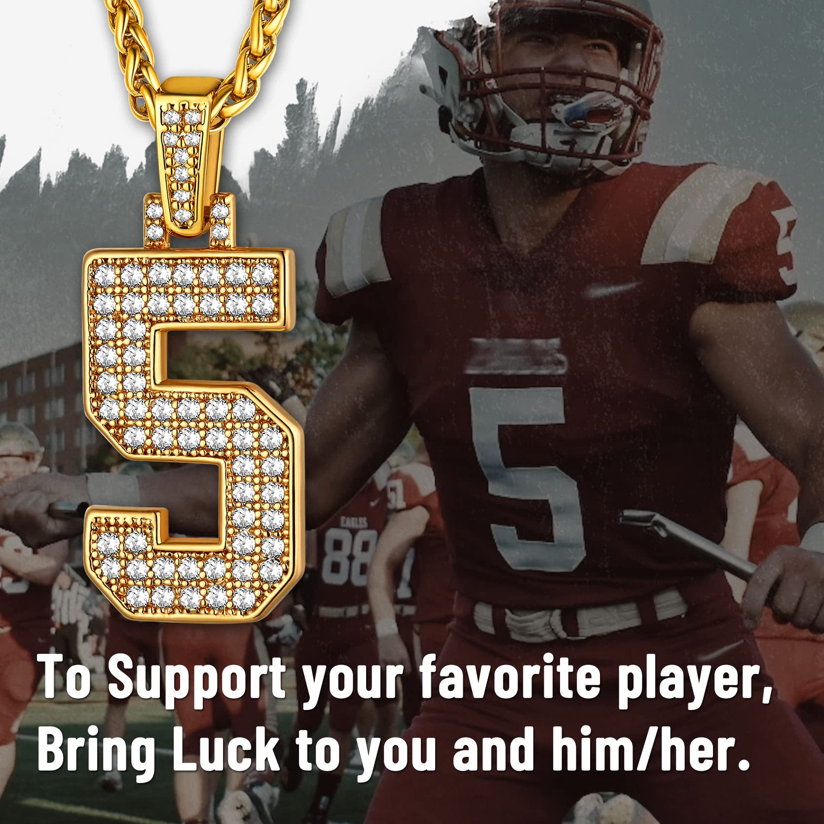 Snapklik.com : KeyStyle Number Pendant Chains For Men