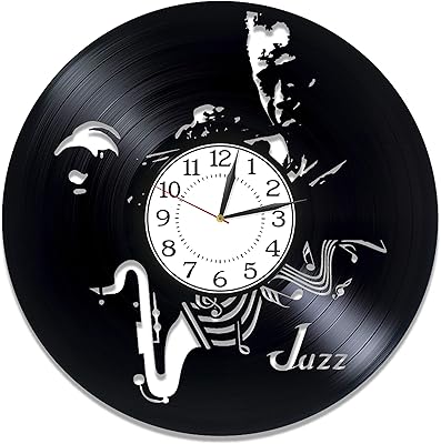 Amazon.com: JazzVinyl Record Clock - Wall Clock Jazz - Best Gift for ...