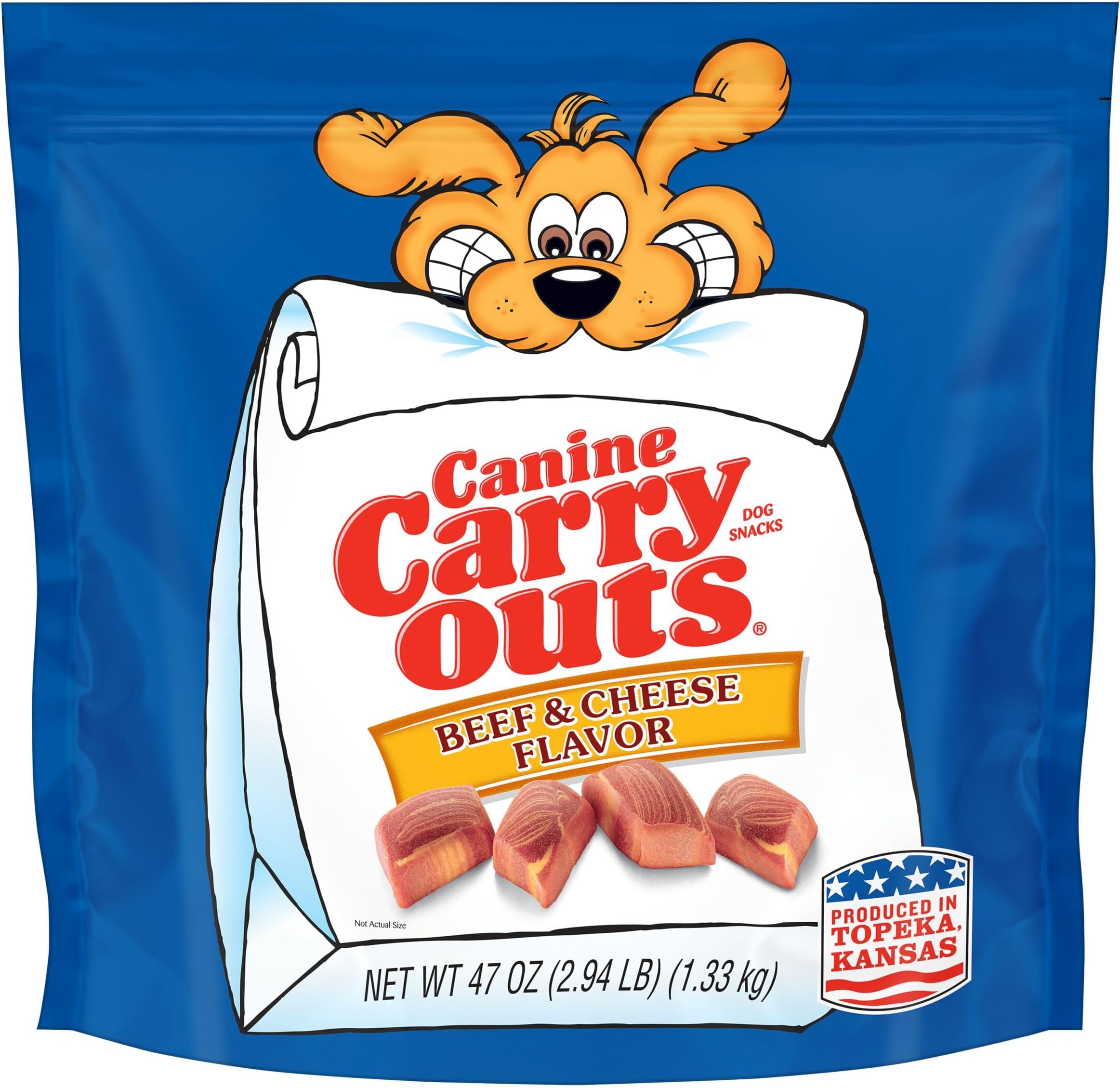 Amazon.com: Snausages in a Blanket Dog Snacks Beef and Cheese, 25 oz ...