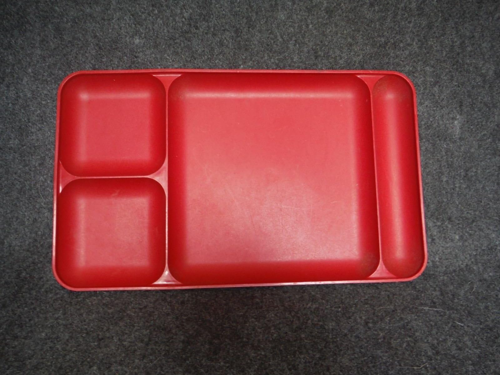 Amazon.com | Tupperware Red Divided Serving TV/Dinner Tray: Divided ...