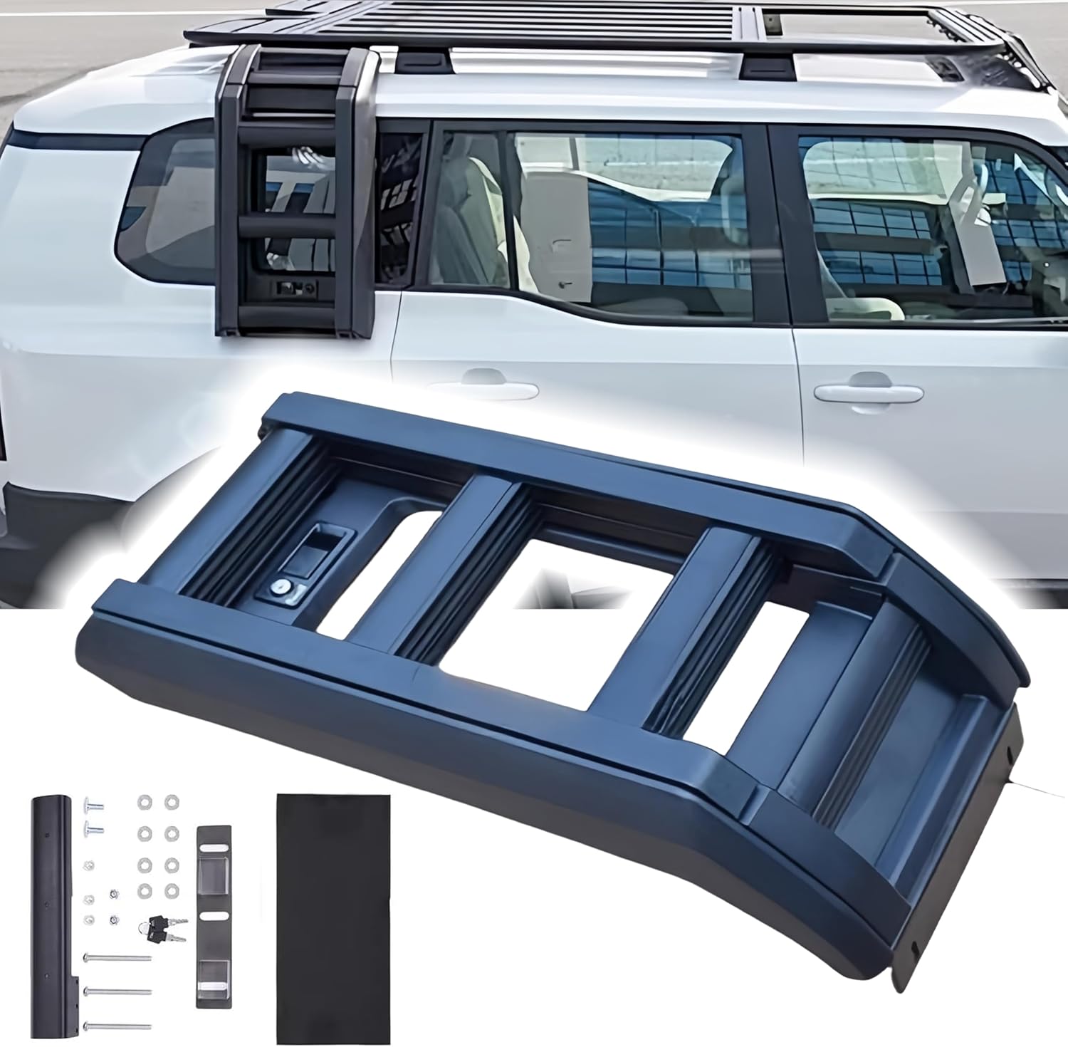 Amazon.com: Foldable Lift Ladder Fits for Land Cruiser Prado 250 J250 ...