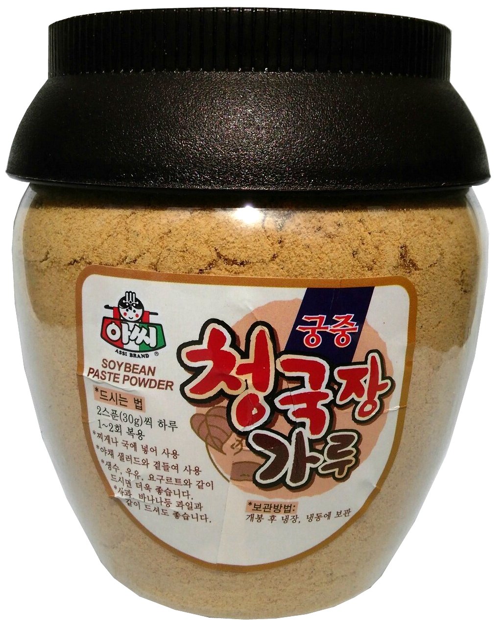 Amazon.com : Assi Soy Bean Paste Powder Flour in Jar, 1.1 Pound ...