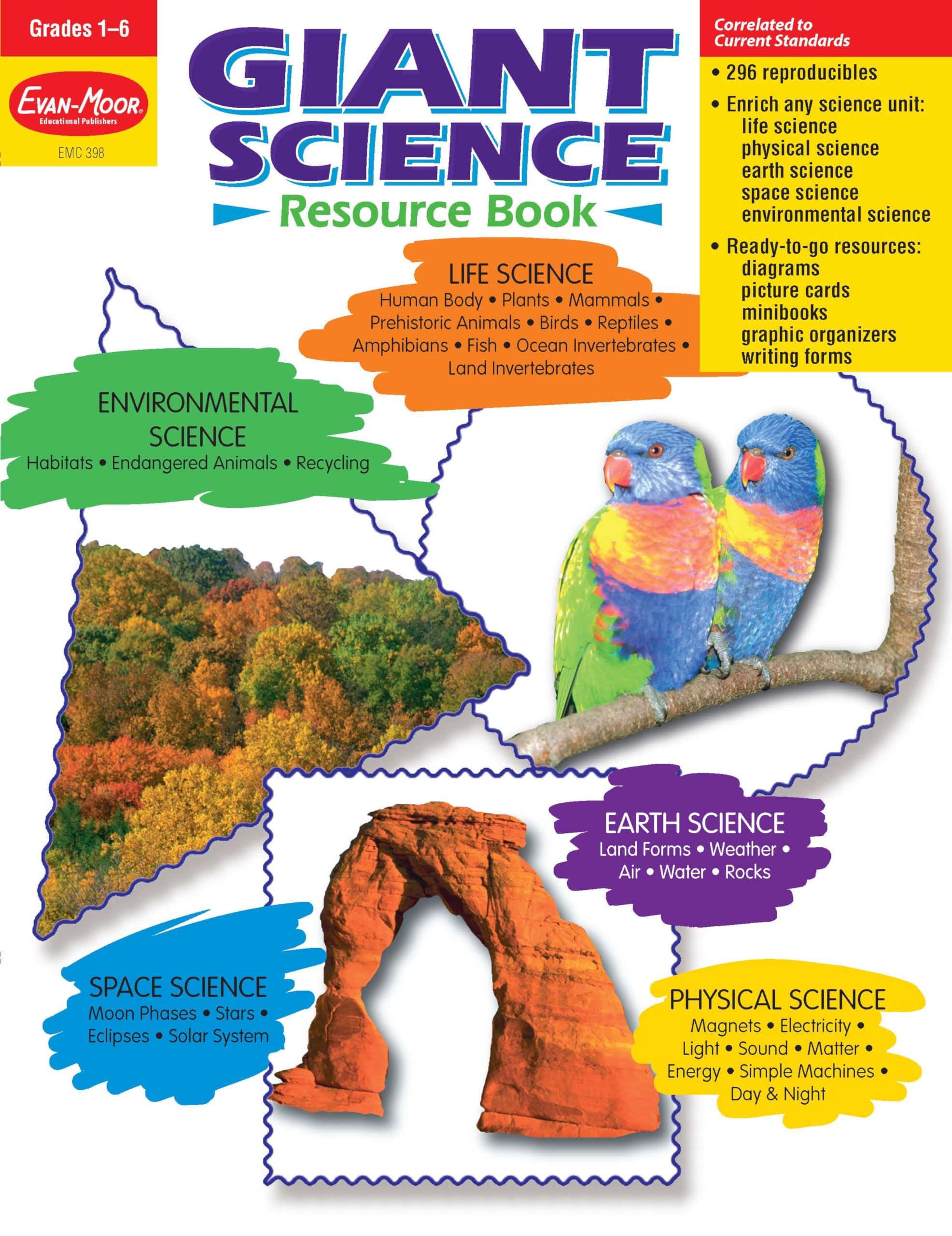 Amazon.com: Evan-Moor Giant Science Teacher Resource Book, Grade 1 to 4 ...