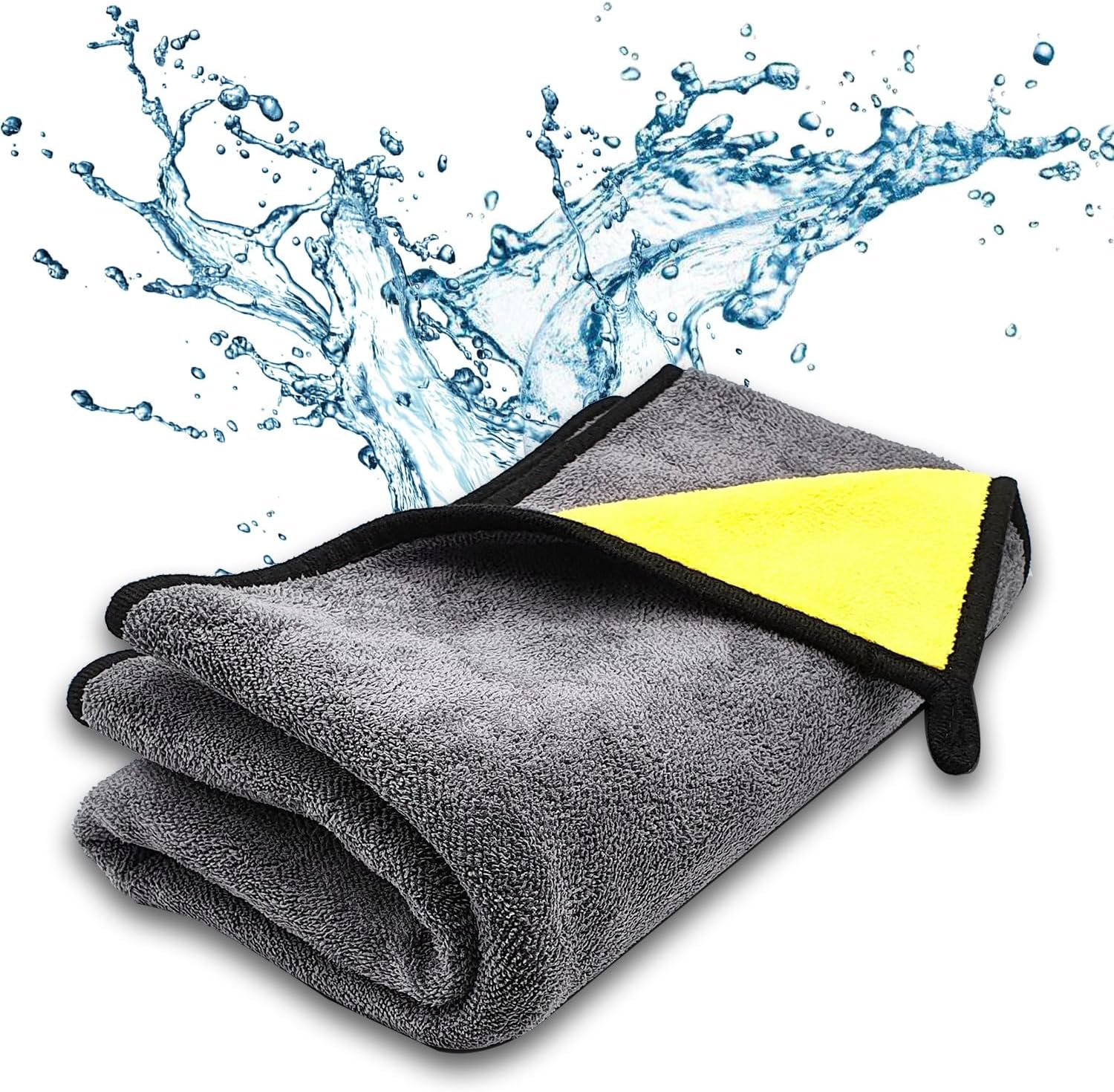 KITONI Premium Microfibre Car Drying Towels 1pc - Extra Large 500gsm ...