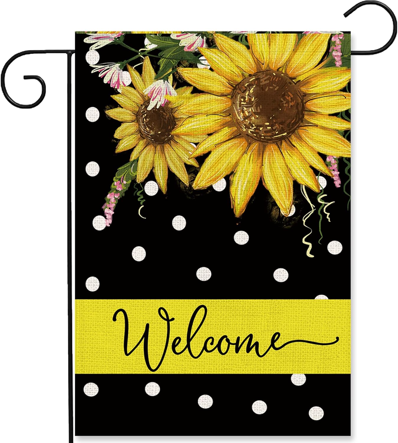 Amazon.com : Wiipenex Sunflower Flag Spring Summer Welcome Garden Flag ...
