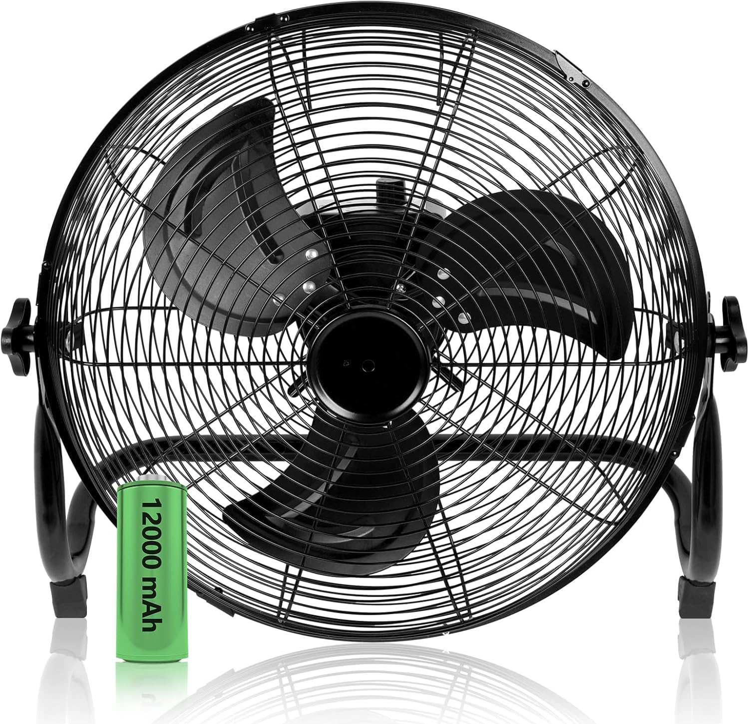 Amazon.com: Simple Deluxe 12-Inch Rechargeable Floor Fan, High-Velocity ...