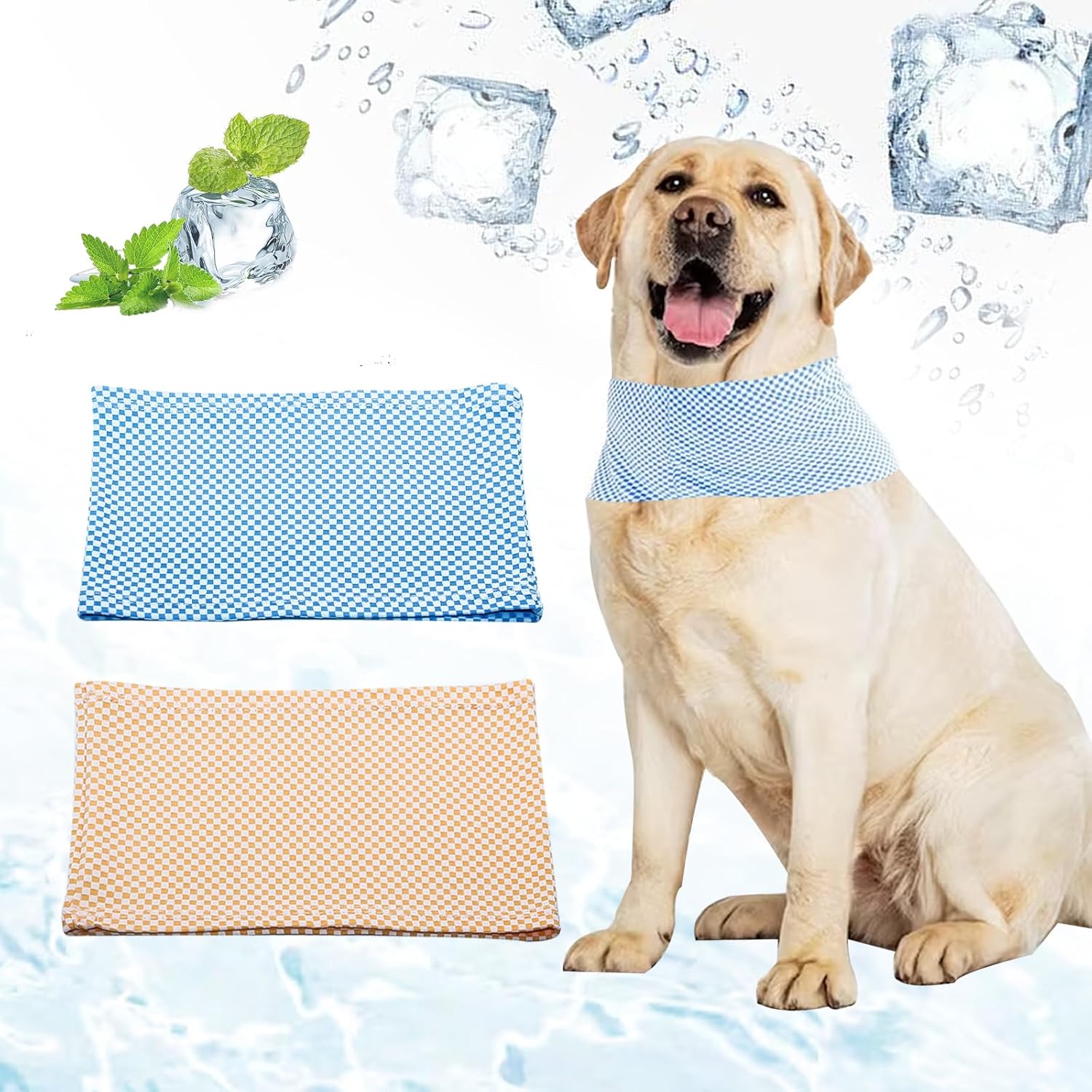 SHCHME 2 PCS Dog Cooling Bandana Cooling Scarf Neck Wrap for Dogs and ...
