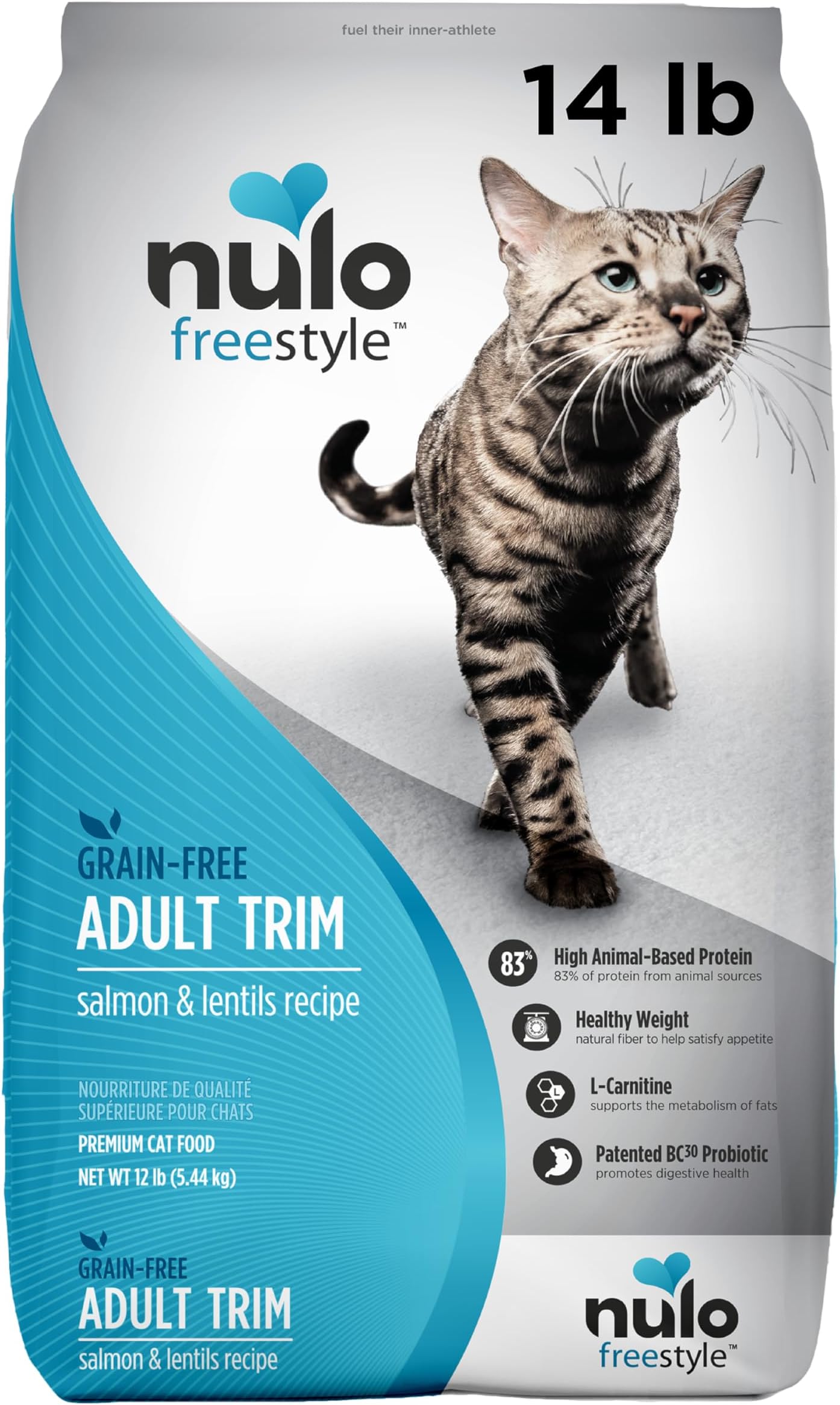 Amazon.com : Nulo Adult Trim Grain Free Dry Cat Food With Bc30 ...