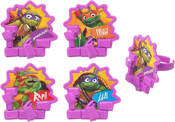Amazon.com: DecoPac Teenage Mutant Ninja Turtles Turtle Power Rings ...