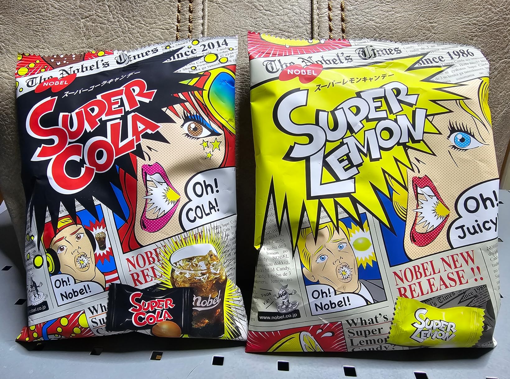 Amazon.com : Nobel Super Lemon and Super Cola Candy, Unique and ...