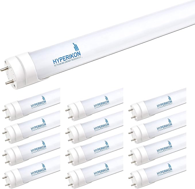Hyperikon 4 Foot LED Tube, T8 T10 T12 Light Bulbs 40 Watt Replacement ...