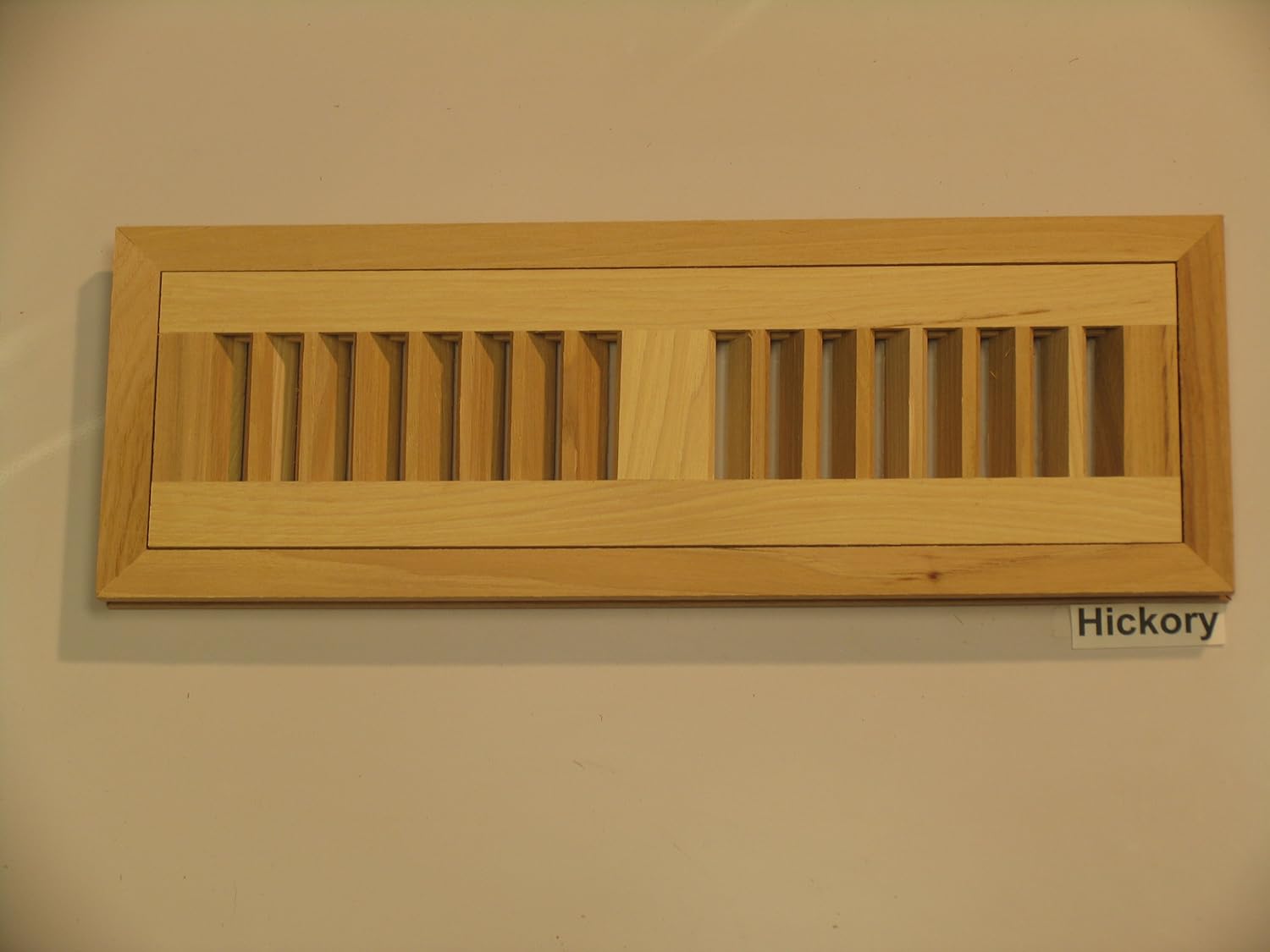 2 1/4" x 14" Hi-Output Hickory Flush Unfinished Wood Heat Register/Vent ...