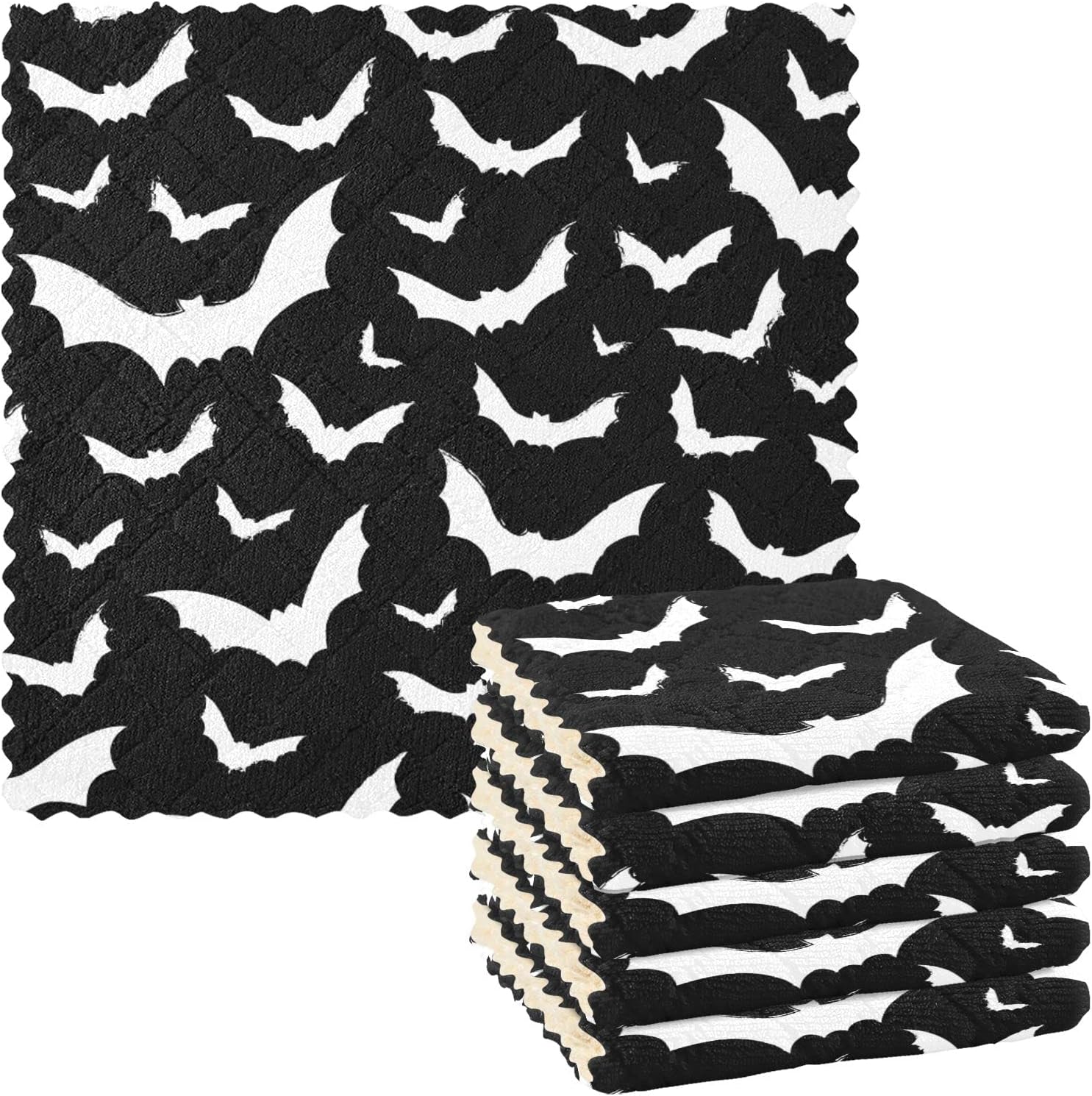 Amazon.com: Quteprint Kitchen Dish Towels 6 Pack, Dish Cloths for ...