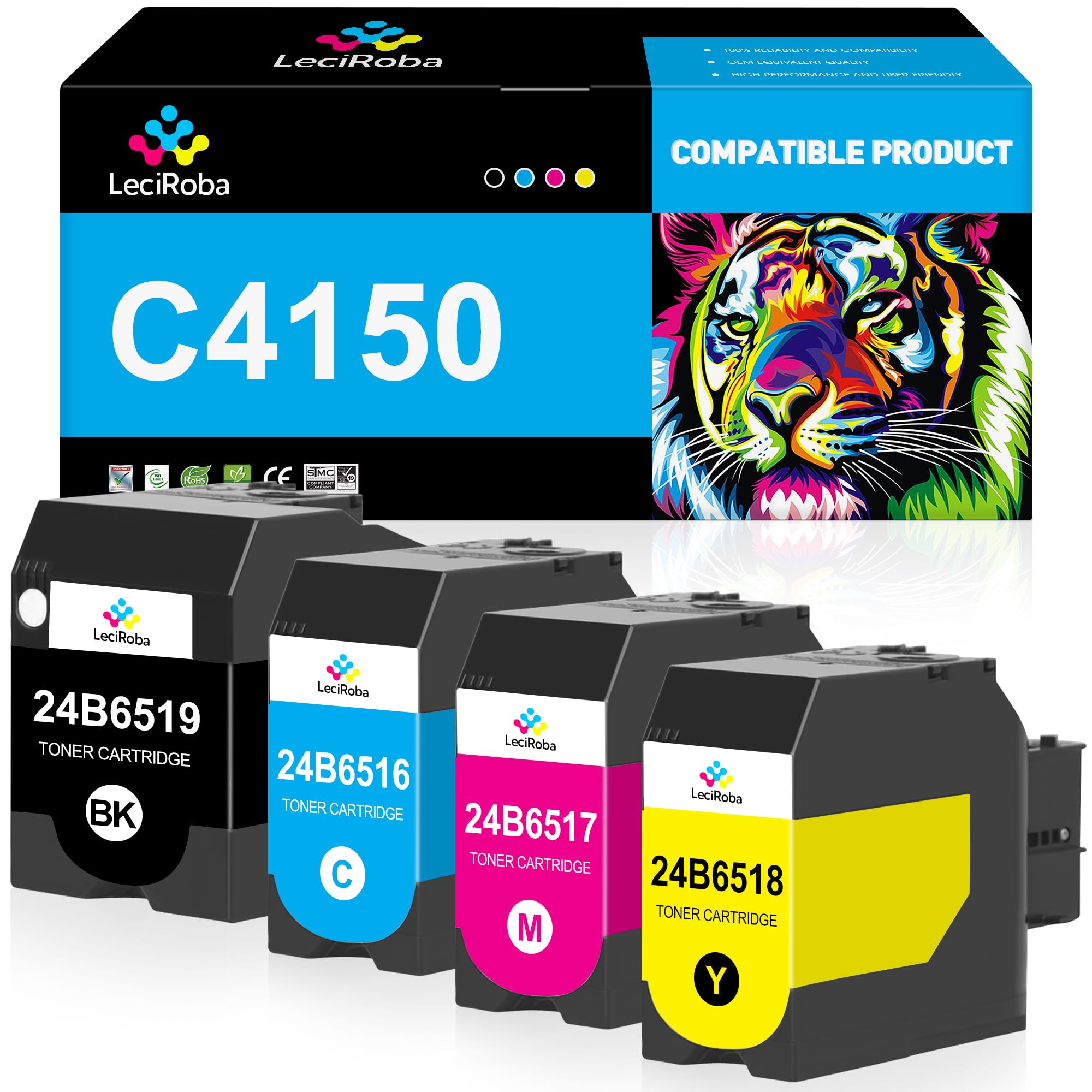 Amazon.com: LeciRoba Remanufactured C4150 Toner Cartridges High Yield ...