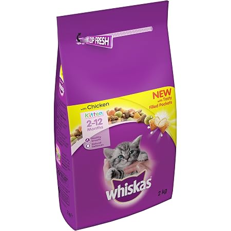 Whiskas 1+ Adult Chicken, Adult Dry Cat Food , 7 kg ( Pack of 1 ...