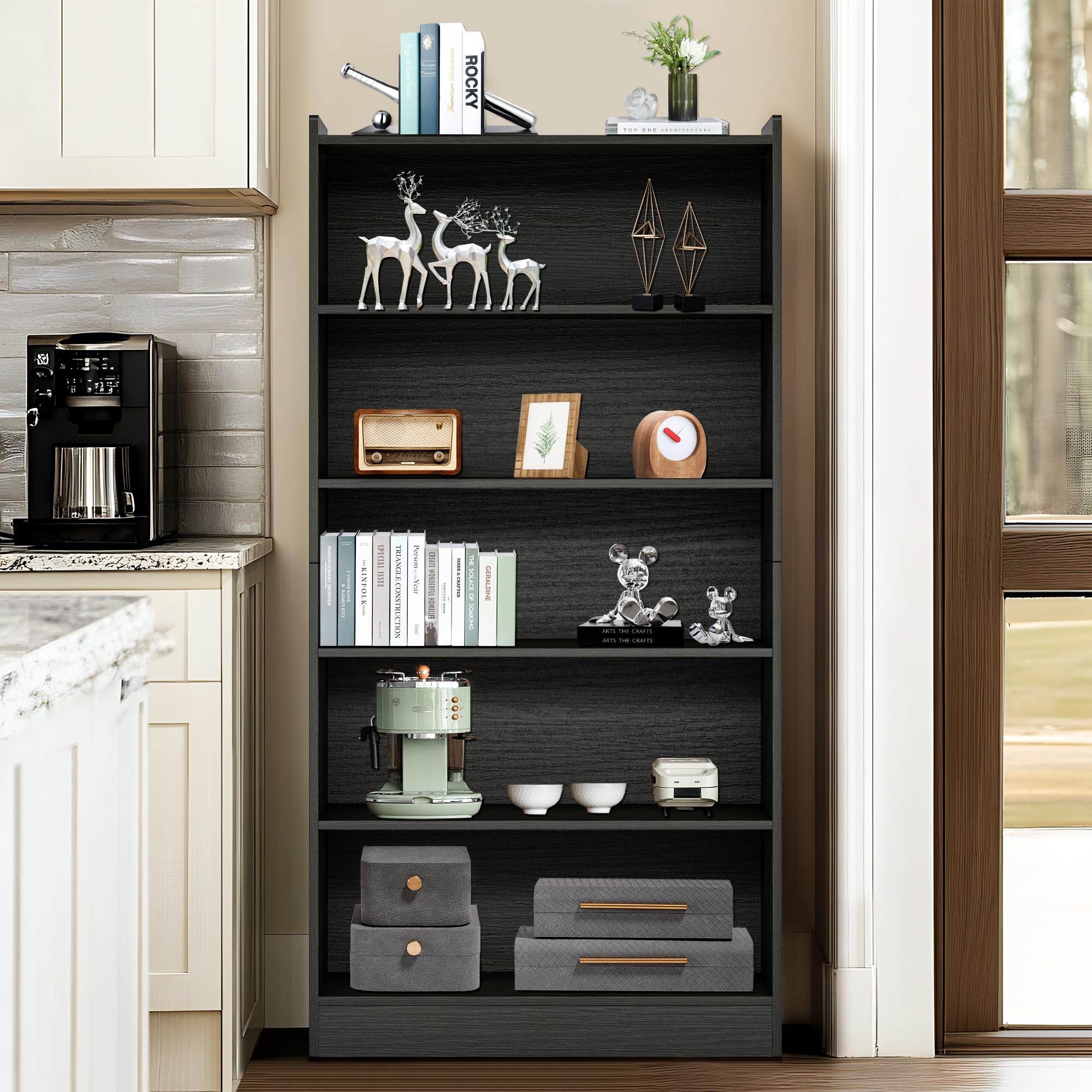 Snapklik.com : NicBex 72 Inch Tall Bookcase Modern 6-Tier Library ...