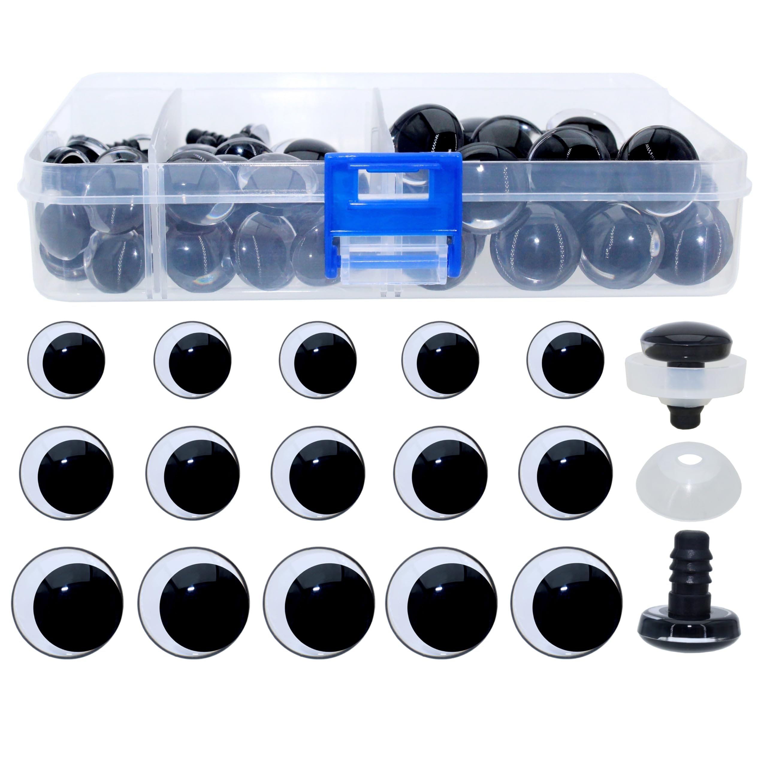 Amazon.com: BESTCYC 1Box(120pcs)14mm/16mm/18mm 3D Plastic Safety Eyes ...