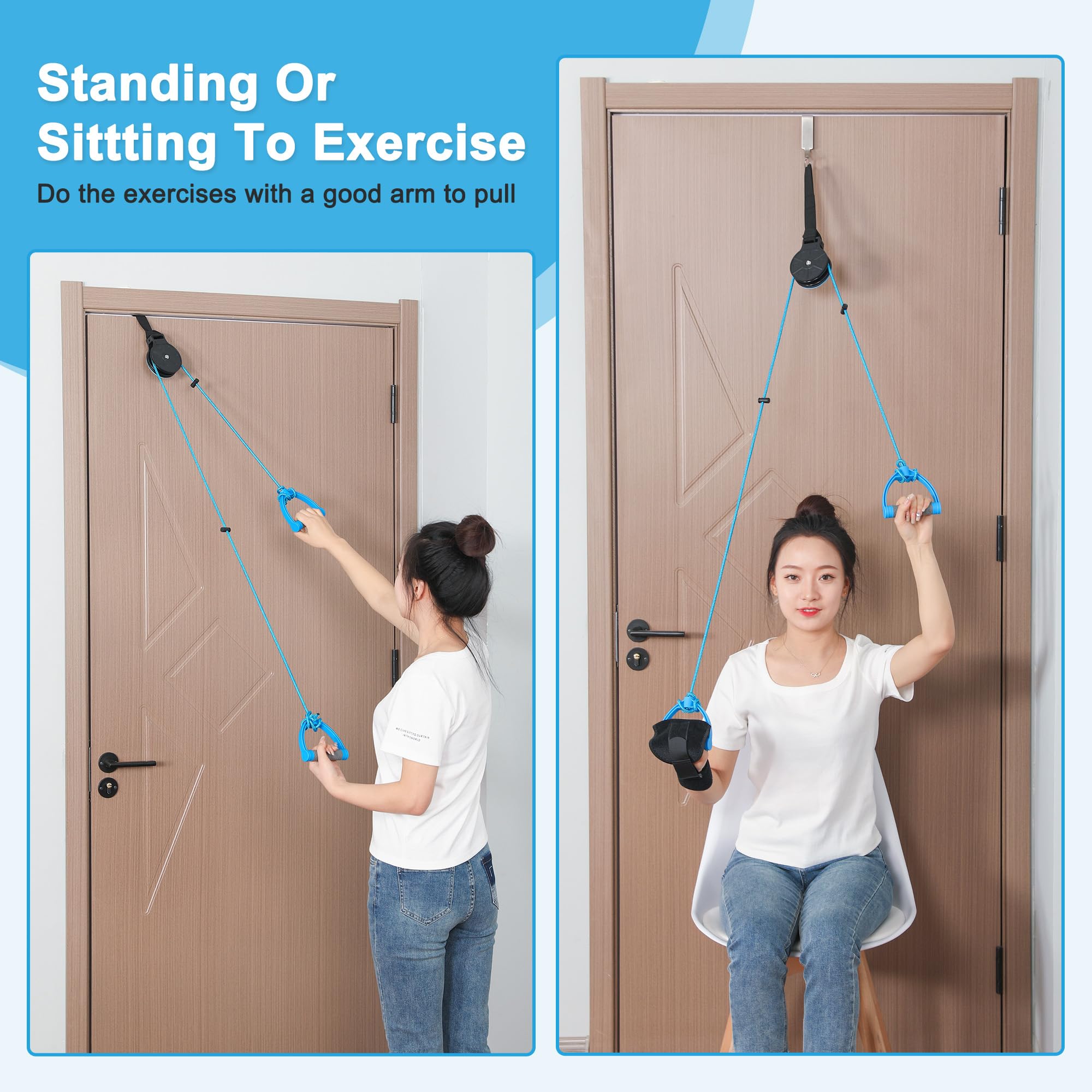 Snapklik.com : Shoulder Pulley For Physical Therapy, Over The Door ...