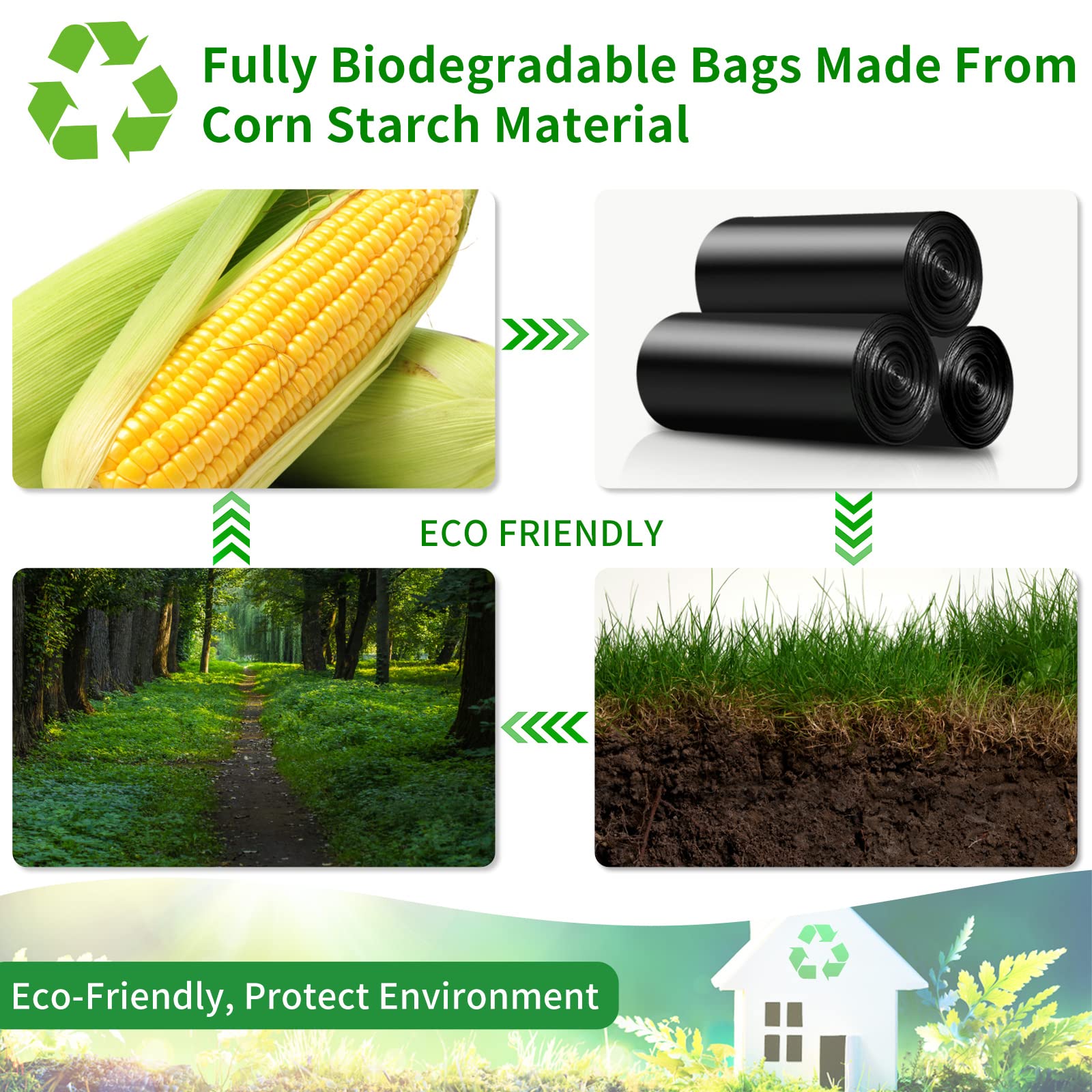 Snapklik.com : 100 Portable Camping Toilet Bags,8 Gallon Super Thick ...