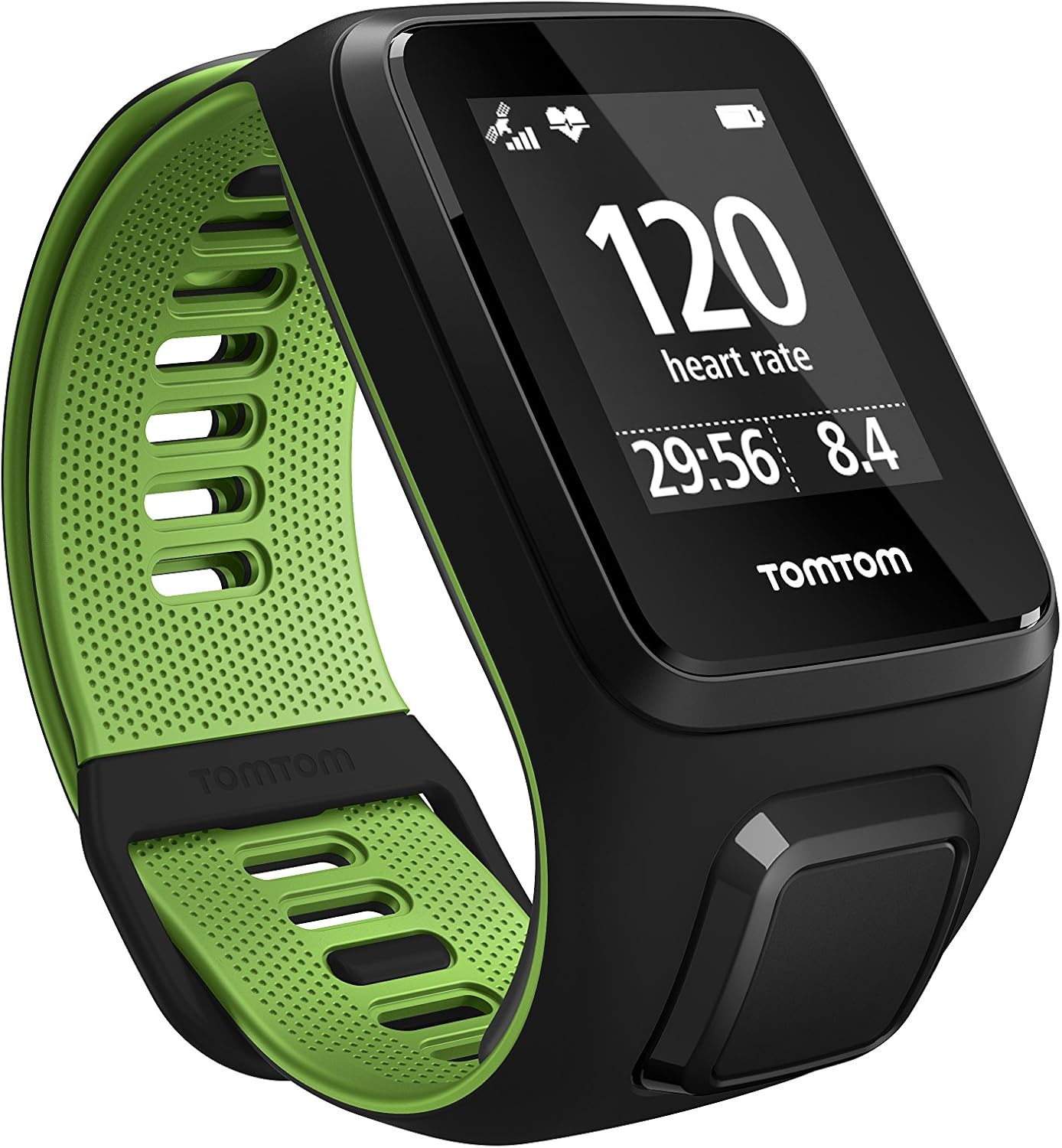 TomTom Large Strap Runner 3 GPS Running Watch with Heart Rate Monitor ...