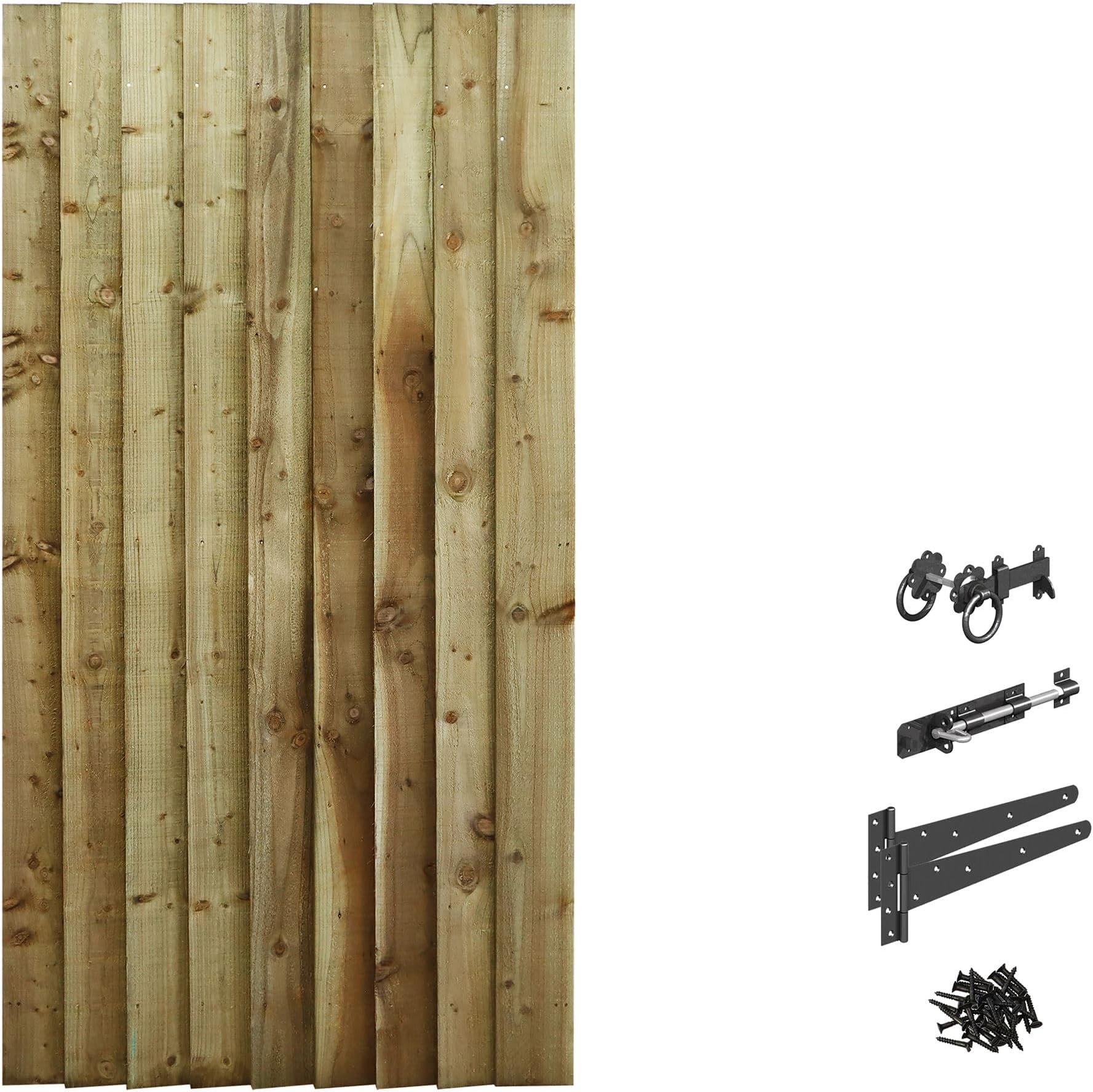 Bespoke Custom Made to Measure Timber Wooden Garden Gate/Feather Edge ...