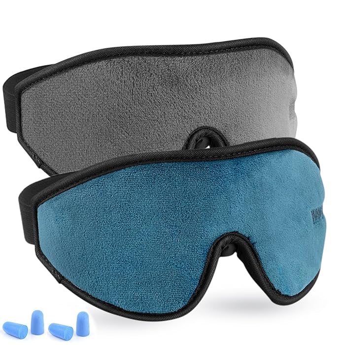 Buy Adjustable Eye Sleep Mask - LYOOLY Upgraded 3D Contoured Sleeping ...