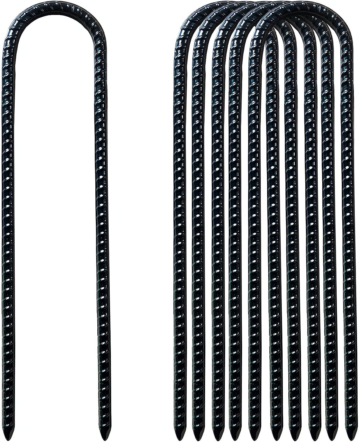 Amazon.com : Sadnyy 36 Pcs 12 Inch Rebar Stakes Metal Chain Link ...