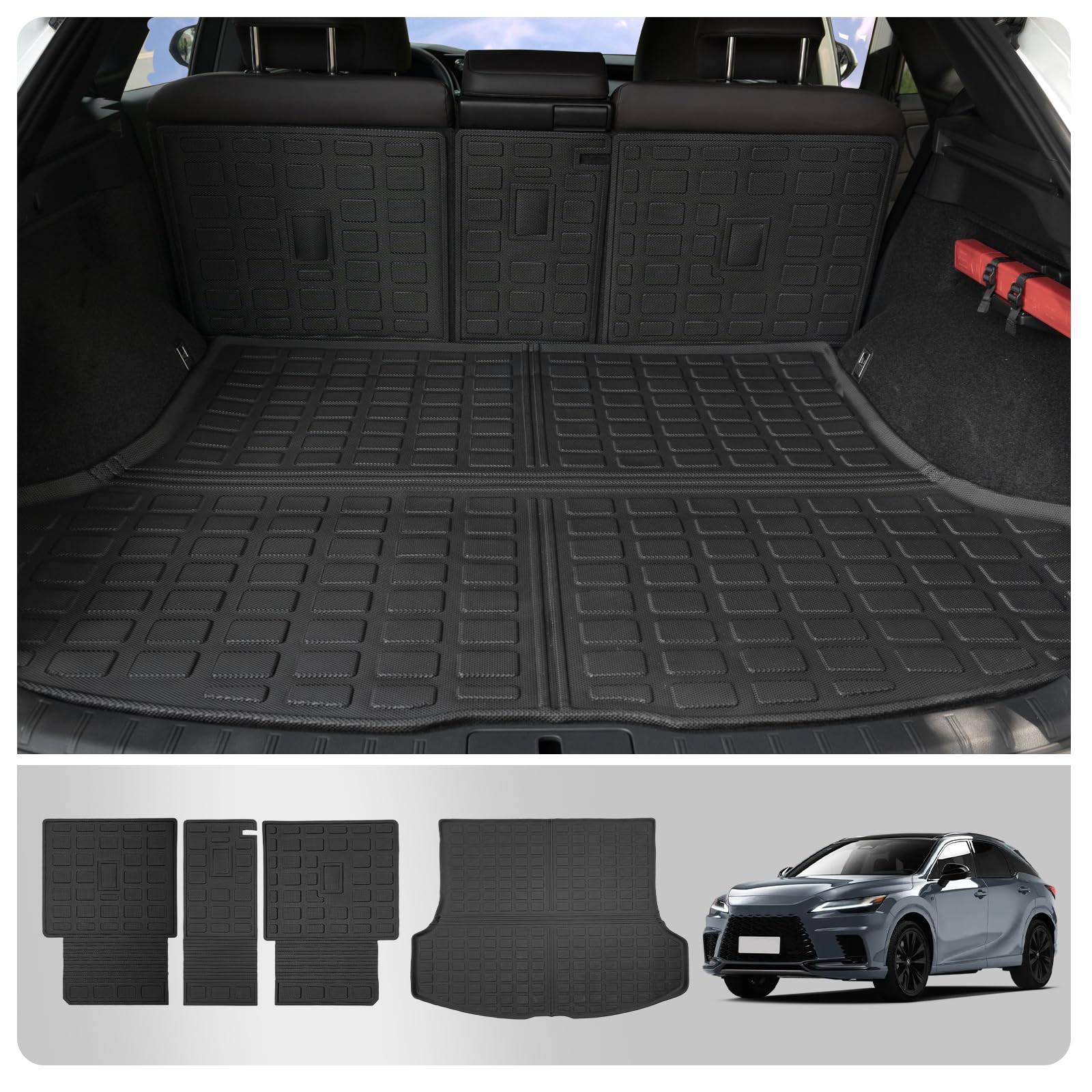 Thinzyou Cargo Mat Compatible with 2023 2024 Lexus RX350 RX350H RX500H ...