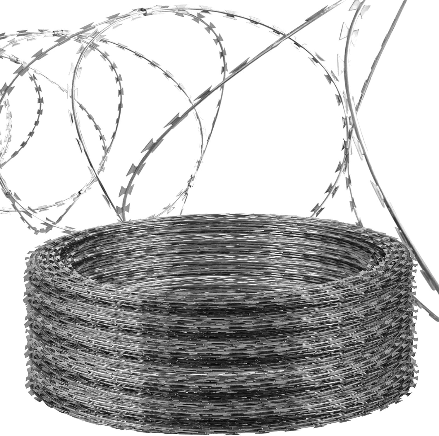 Amazon.com: LOVSHARE 250FT Razor Wire, Sliver : Industrial & Scientific