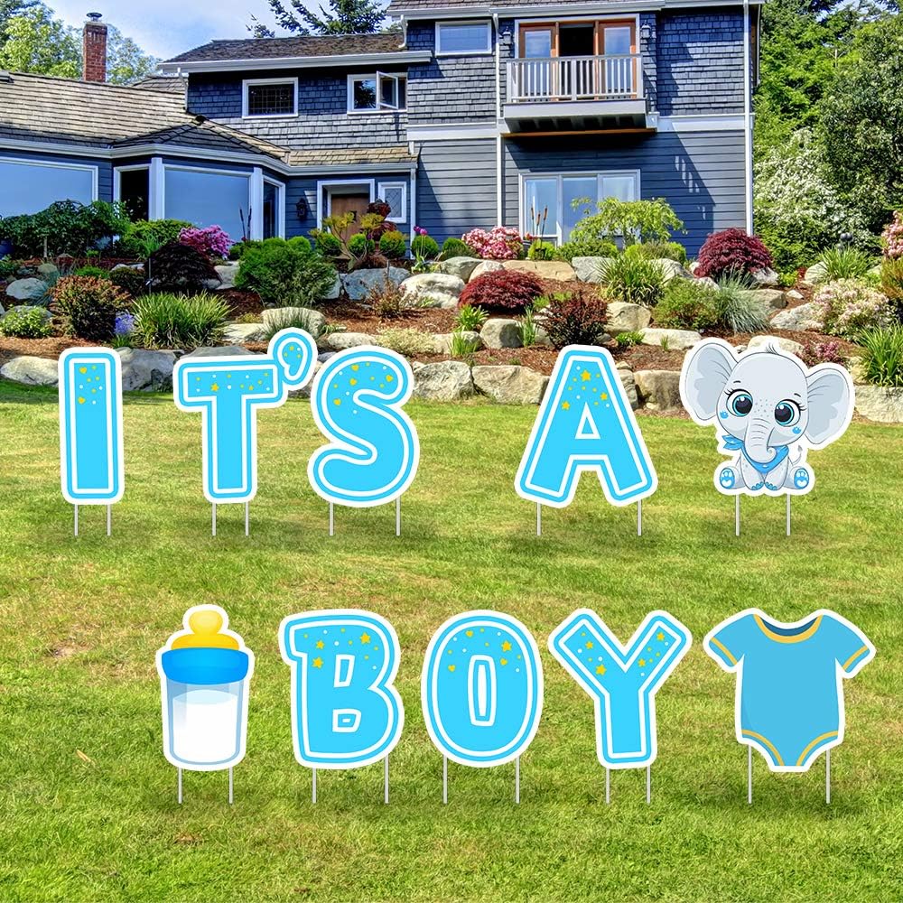 Amazon.com : ELCOHO 12 Pack IT’S A Girl Pink Yard Signs with Stakes ...