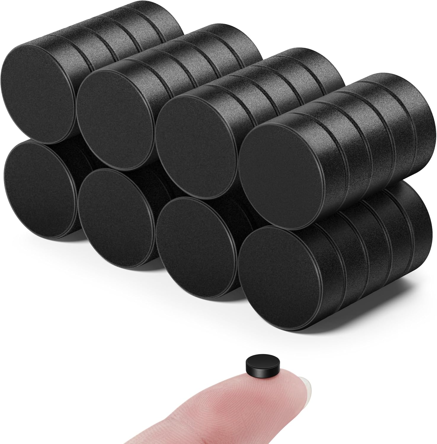 Amazon.com: SMARTAKE 40 Pcs Refrigerator Magnets, 6x2mm Small Round ...