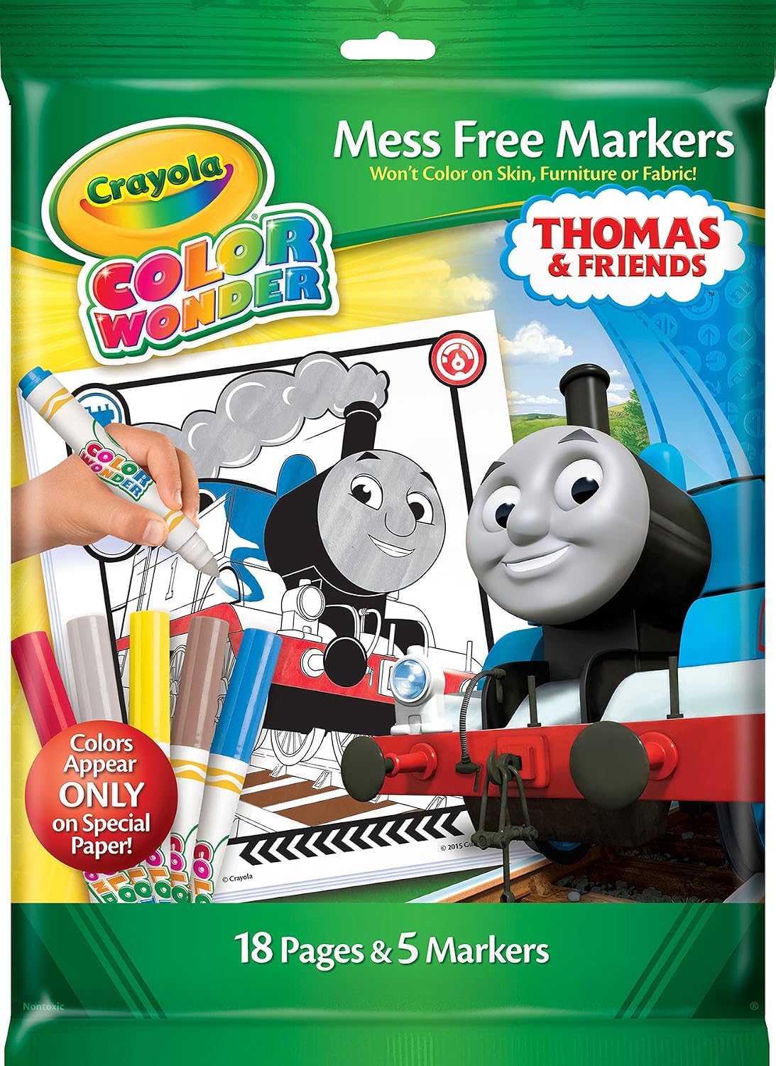 Amazon.com: Crayola Color Wonder, Thomas and Friends Mess Free Coloring ...