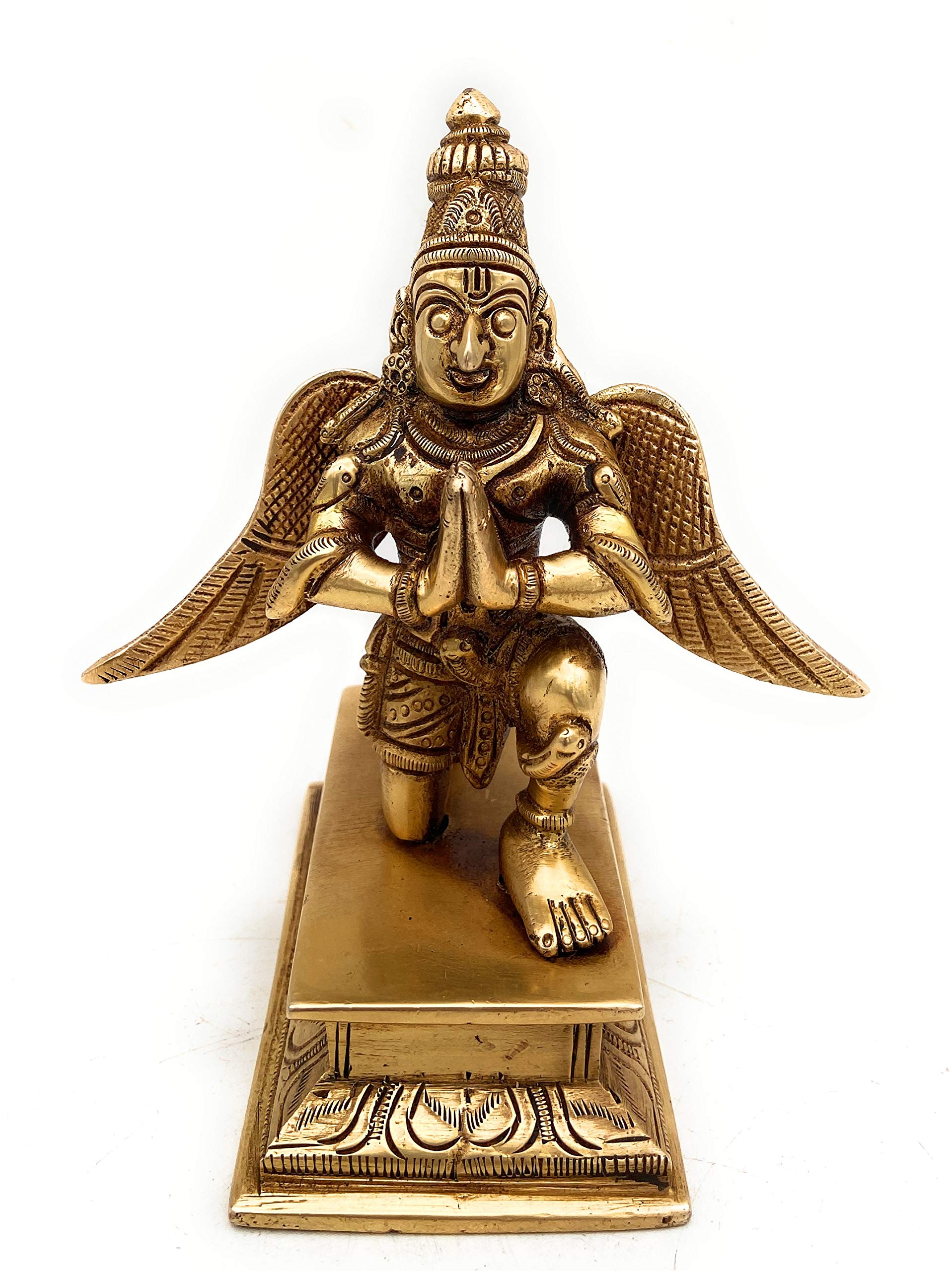 Buy Bhunes Brass Lord Garud Dev Idols | Garuddev Statues | Lord Garuda ...