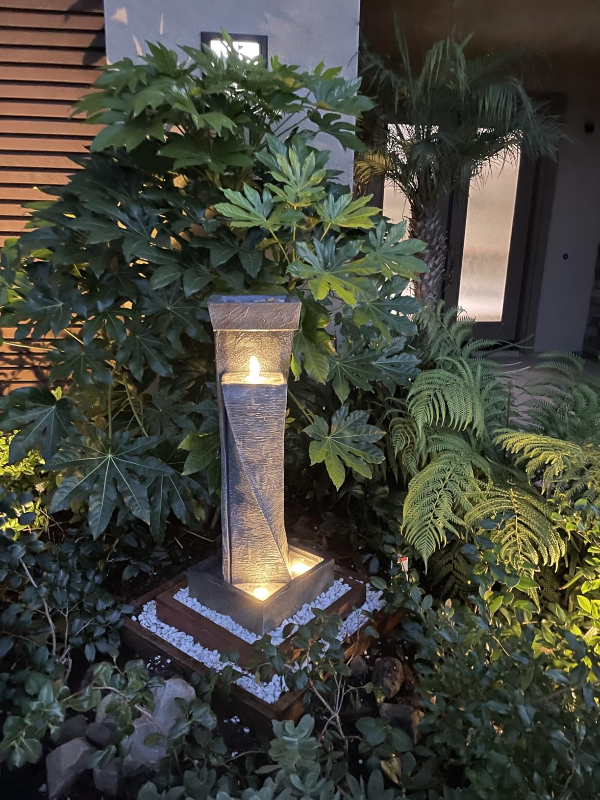 $10/mo - Finance Bumilgar Water Fountain Outdoor Fountain with Lights ...