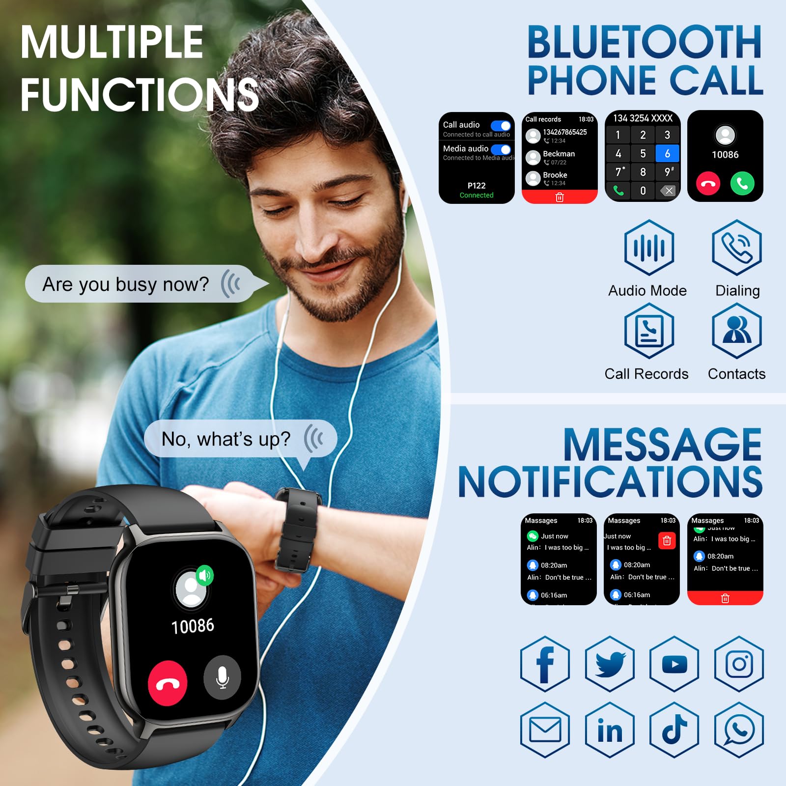 Snapklik.com : BP Doctor Smart Watch(Answer/Make Call),120+ Sport Modes ...