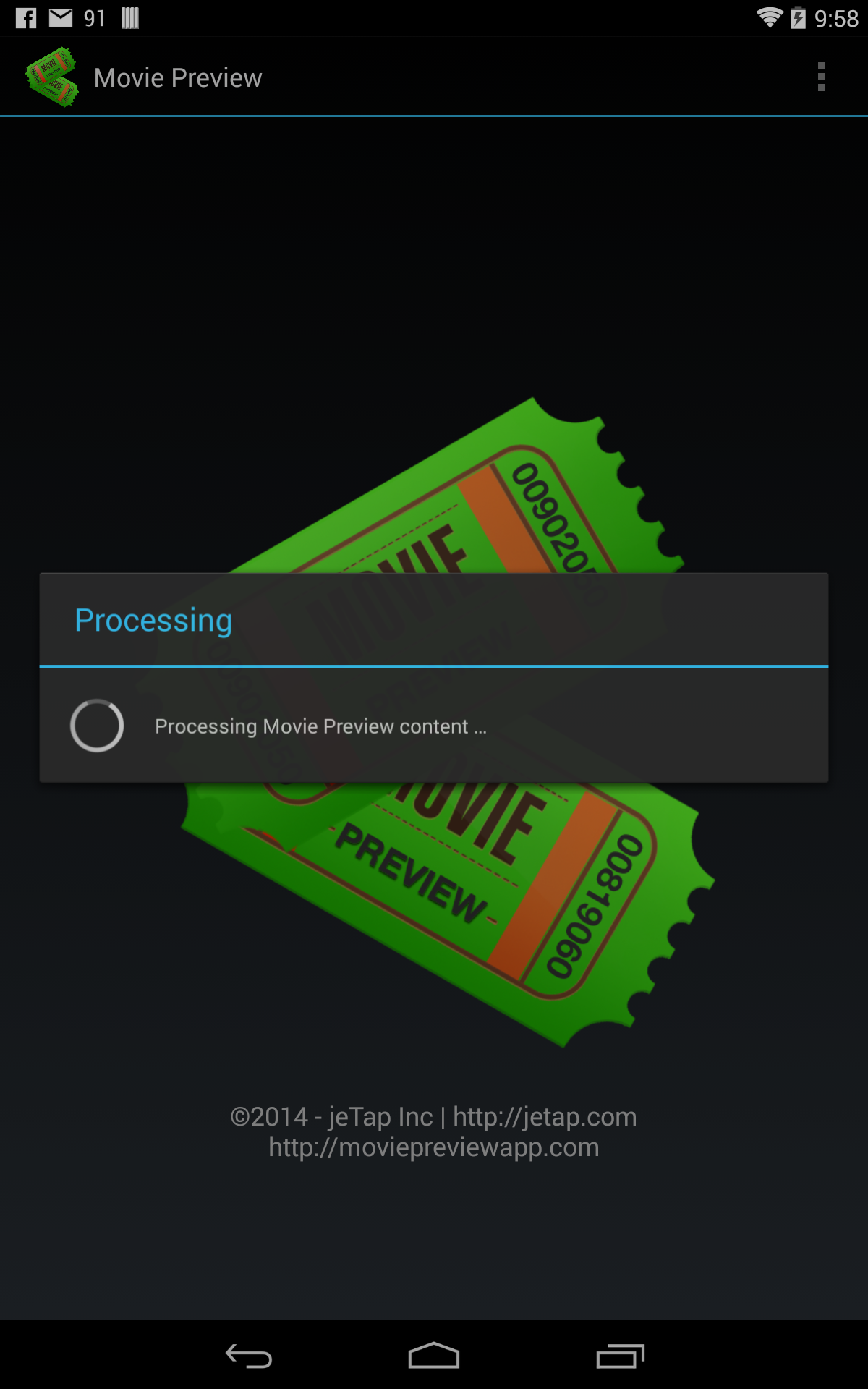 Movie Preview - App on Amazon Appstore