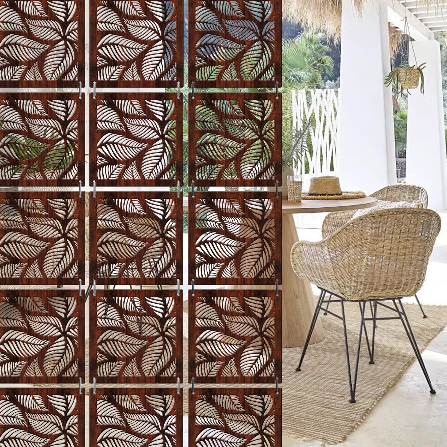 OLIVE TREE Room Partitions Hanging Room Divider Panel Modern Hanging ...