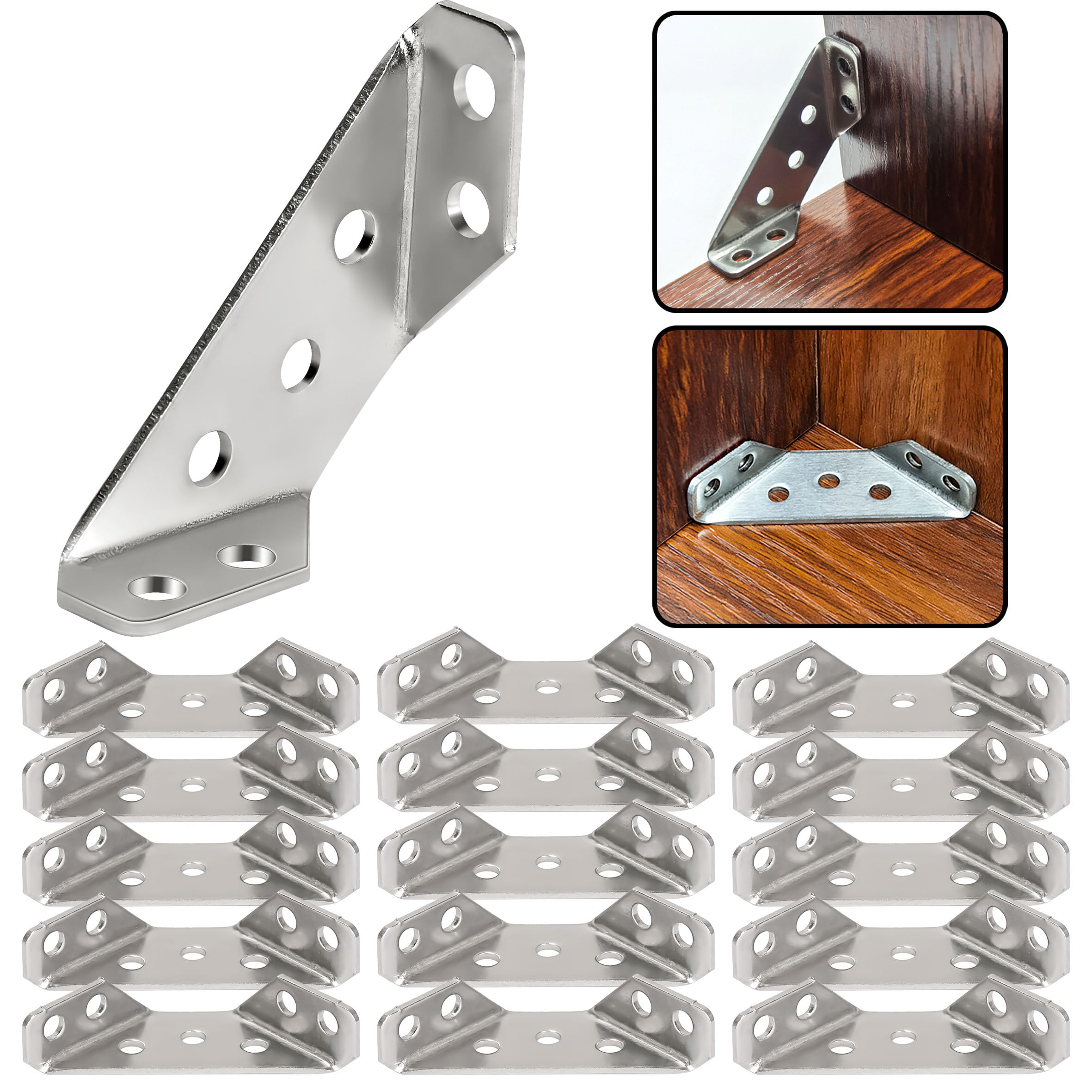 Amazon.com: INKNOTE 25PCS Universal Stainless Steel Furniture Corner ...