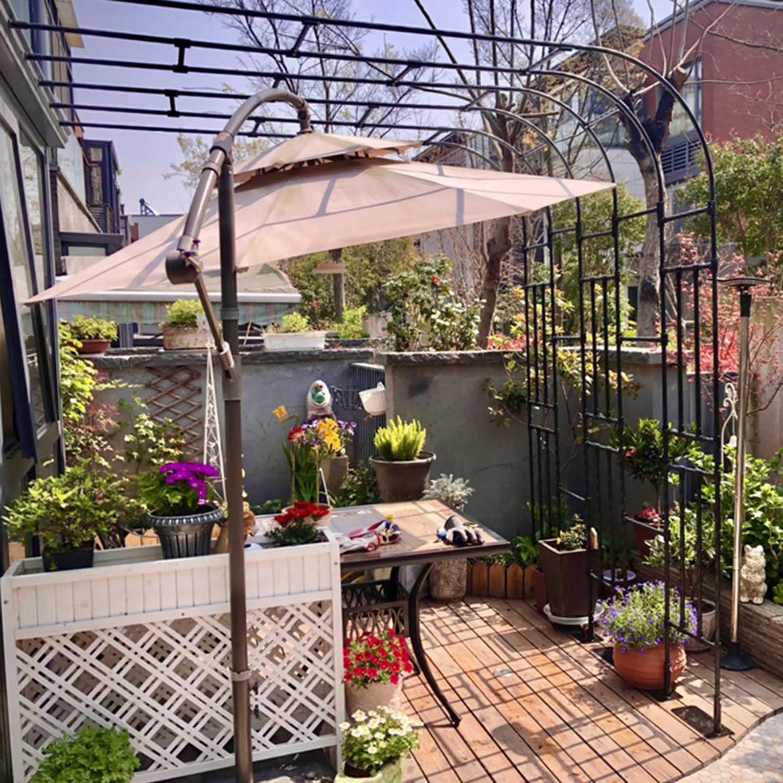 Buy Outech Garden Arch 2.4m High X 1.2m Wide Wedding Rose Arches Arbor ...