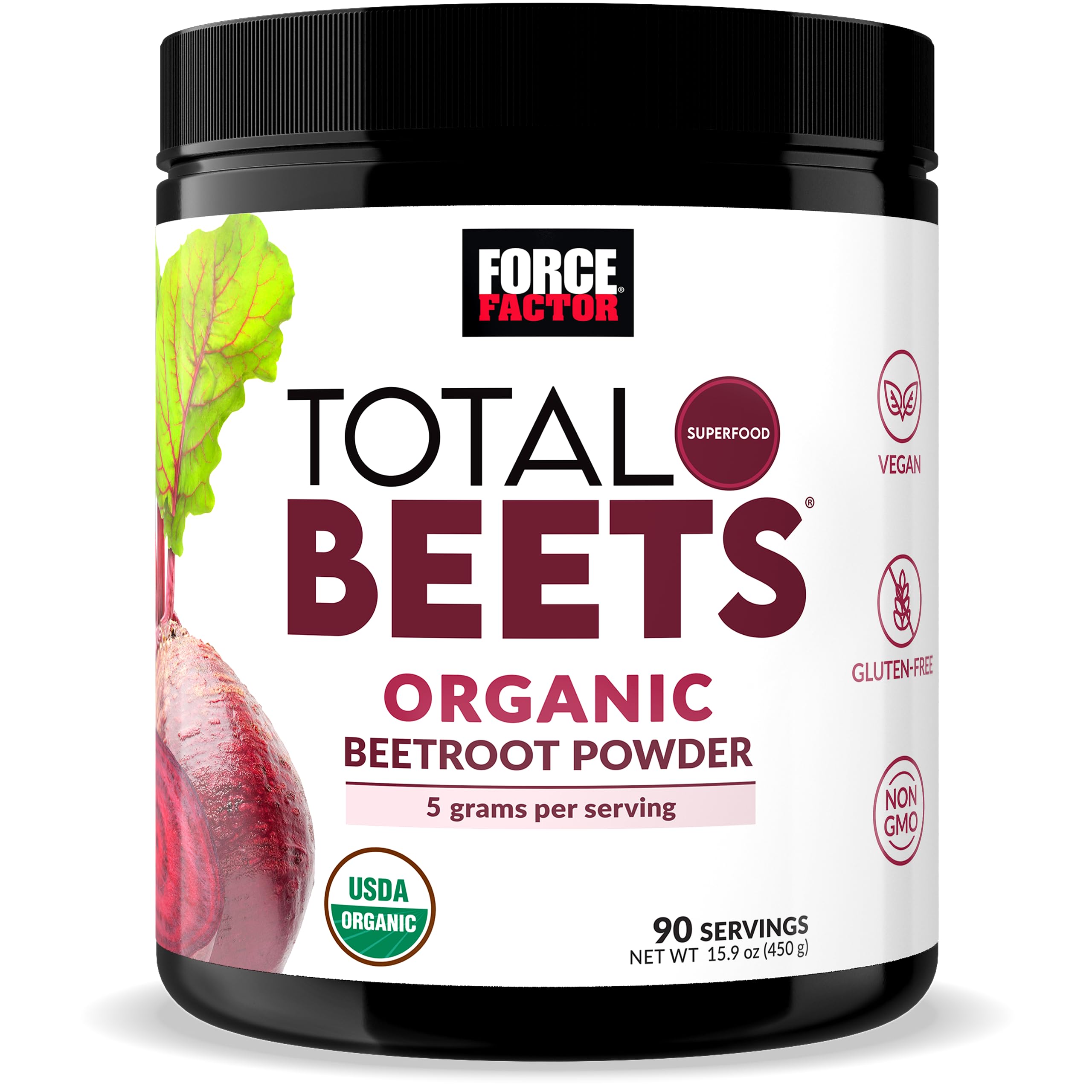 Force Factor Total Beets Organic Beetroot Powder Superfood to Boost ...