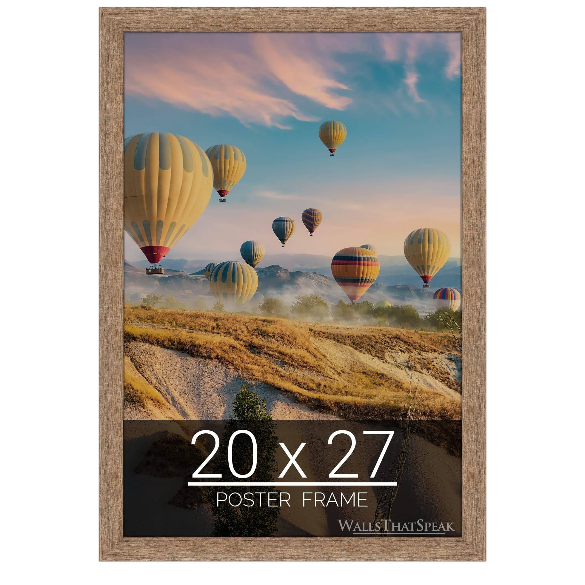 Amazon.com - wallsthatspeak 20x27 Brown Barnwood Picture Frame for ...
