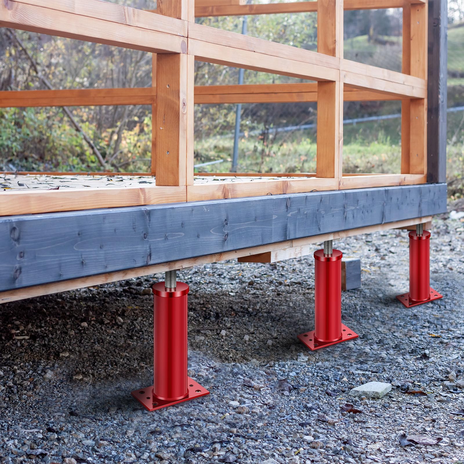 Snapklik.com : Yaocom 2 Pack Adjustable Jack Post, 12"-16" Height Range ...